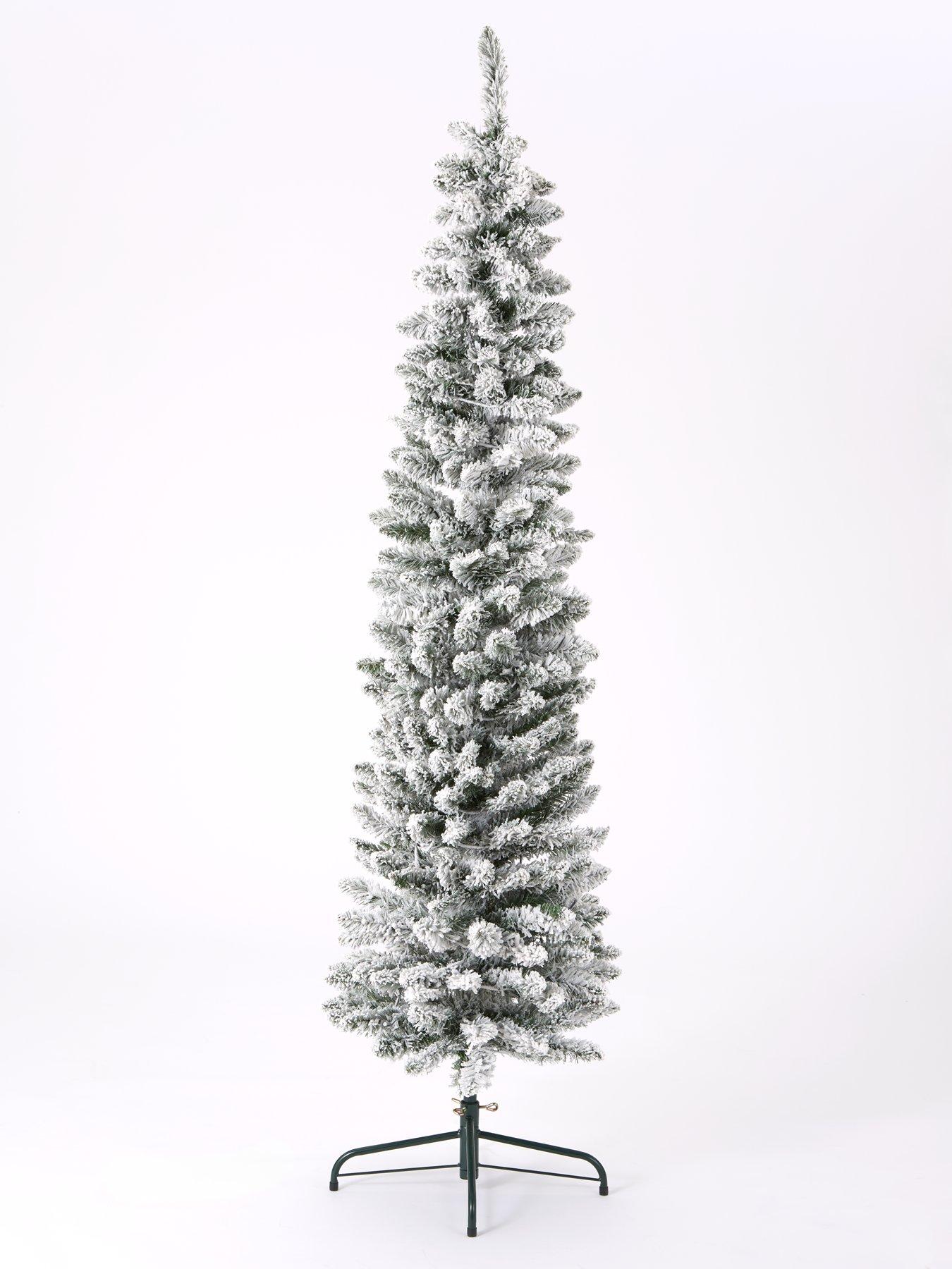 Very Home 6ft Flocked Emperor Pre Lit Pencil Christmas Tree | Very Ireland