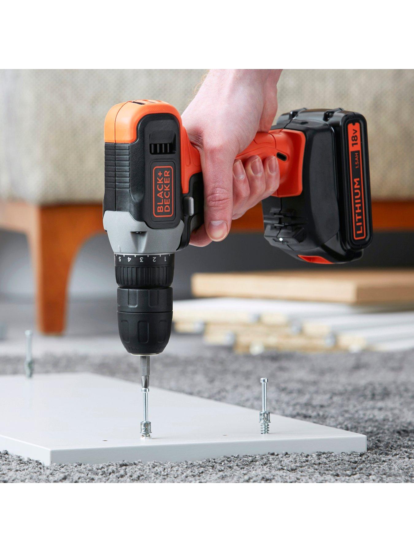 Black & decker 18v cordless drill driver store