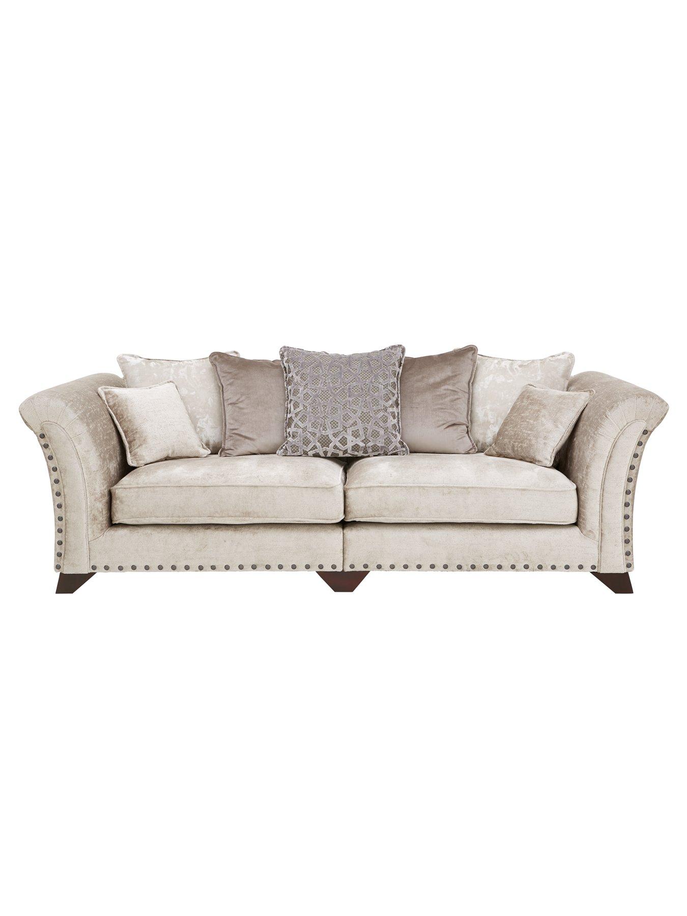 4 seater scatter back sofa store