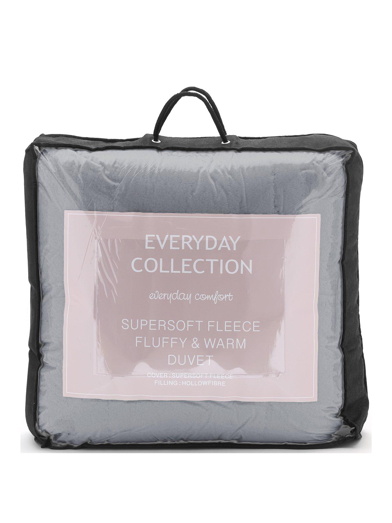 Cascade Home Teddy Fleece 13.5 Tog Duvet – Grey | Very Ireland