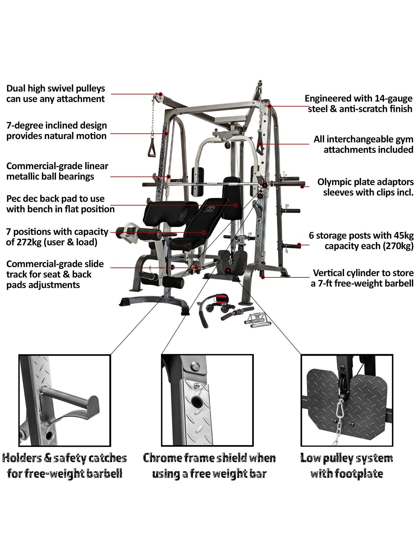 Marcy MD9010G Deluxe Smith Machine | Very Ireland
