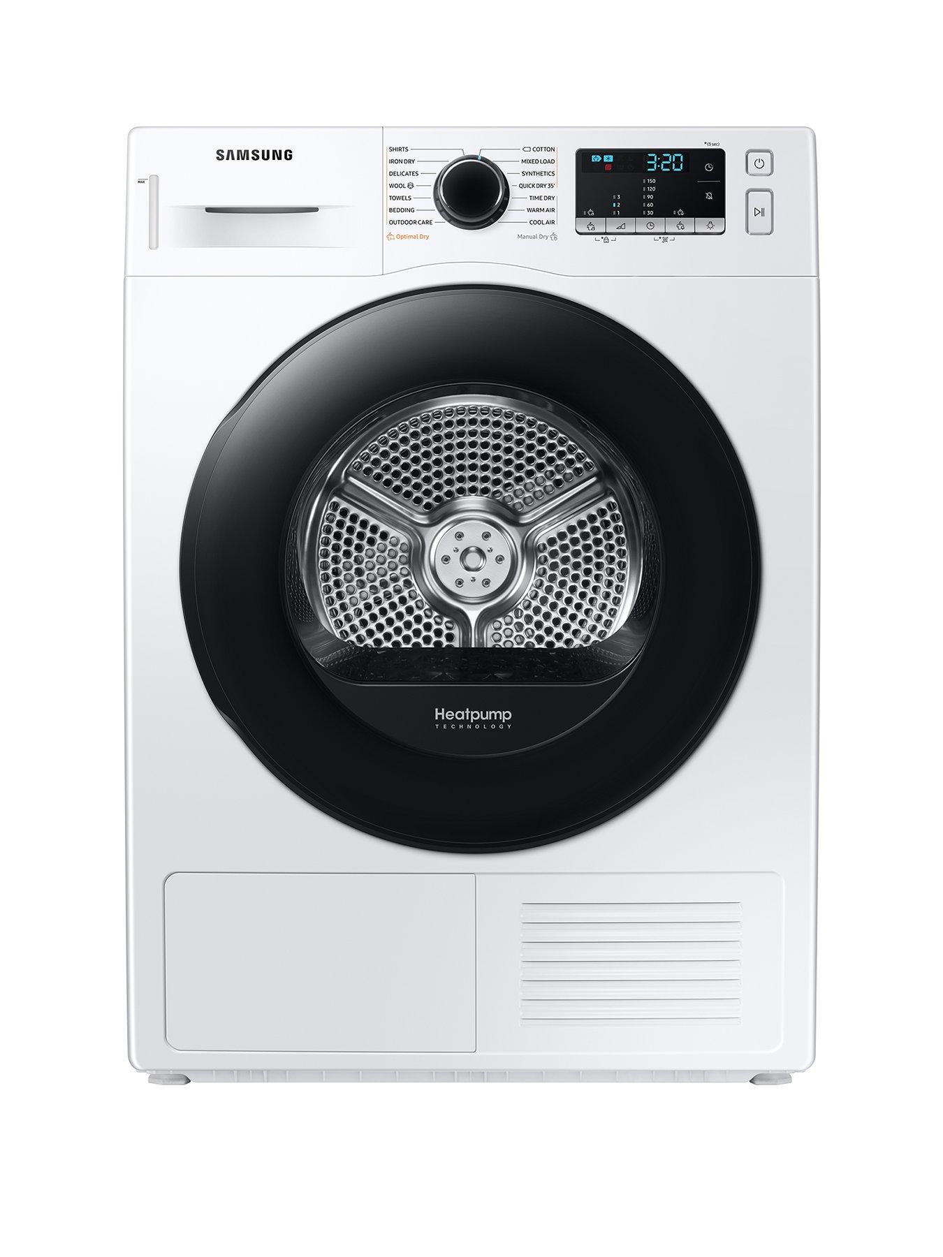 Samsung Series 5 DV80TA020AE EU OptimalDry Heat Pump Tumble Dryer 8kg Load A Rated White Very Ireland