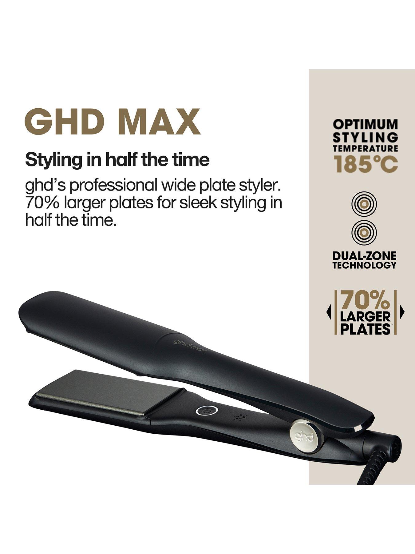 ghd Max - Wide Plate Hair Straightener - Black | Very Ireland