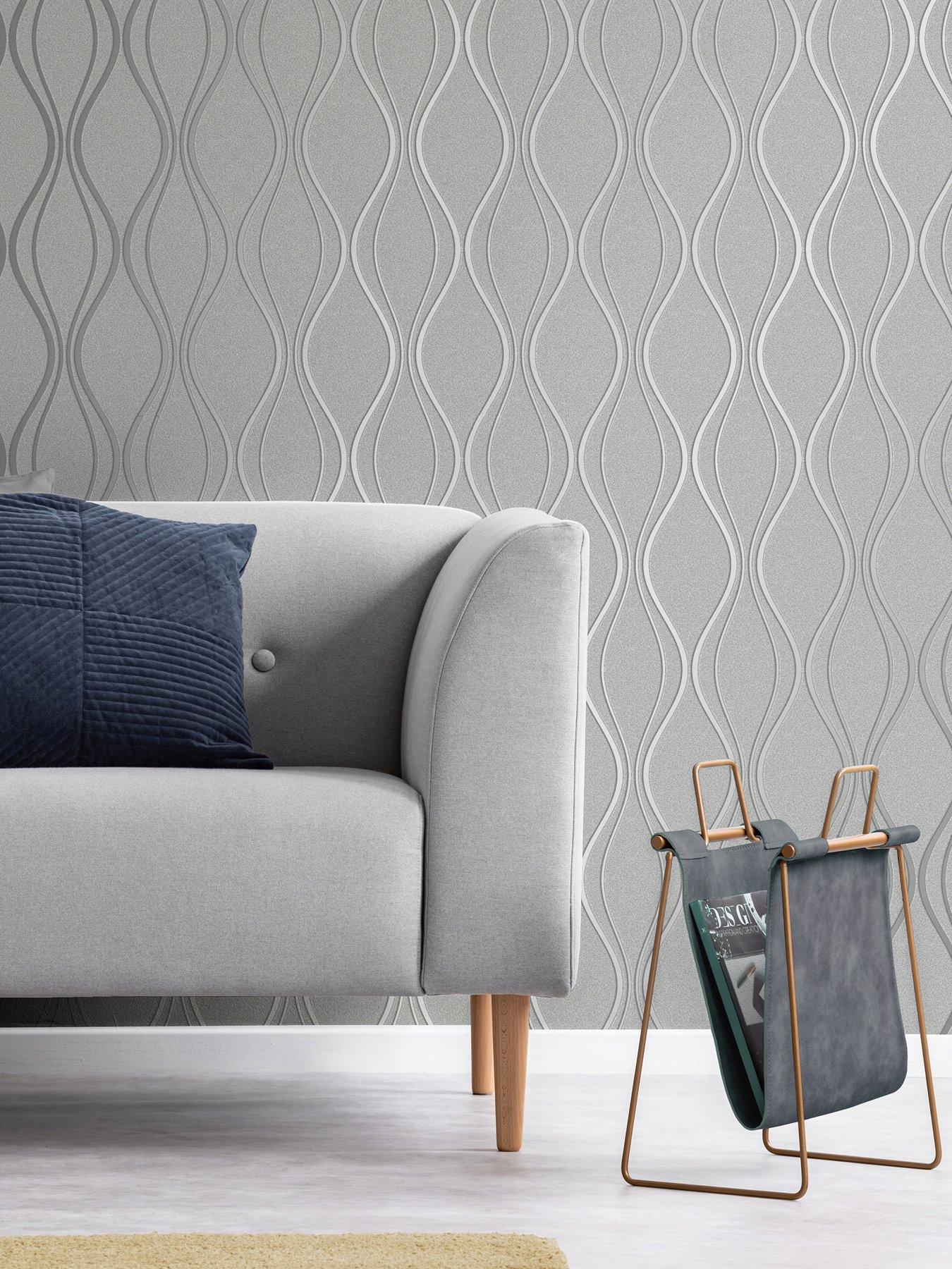 Fine Decor Platinum Contour Wave Silver | Very Ireland