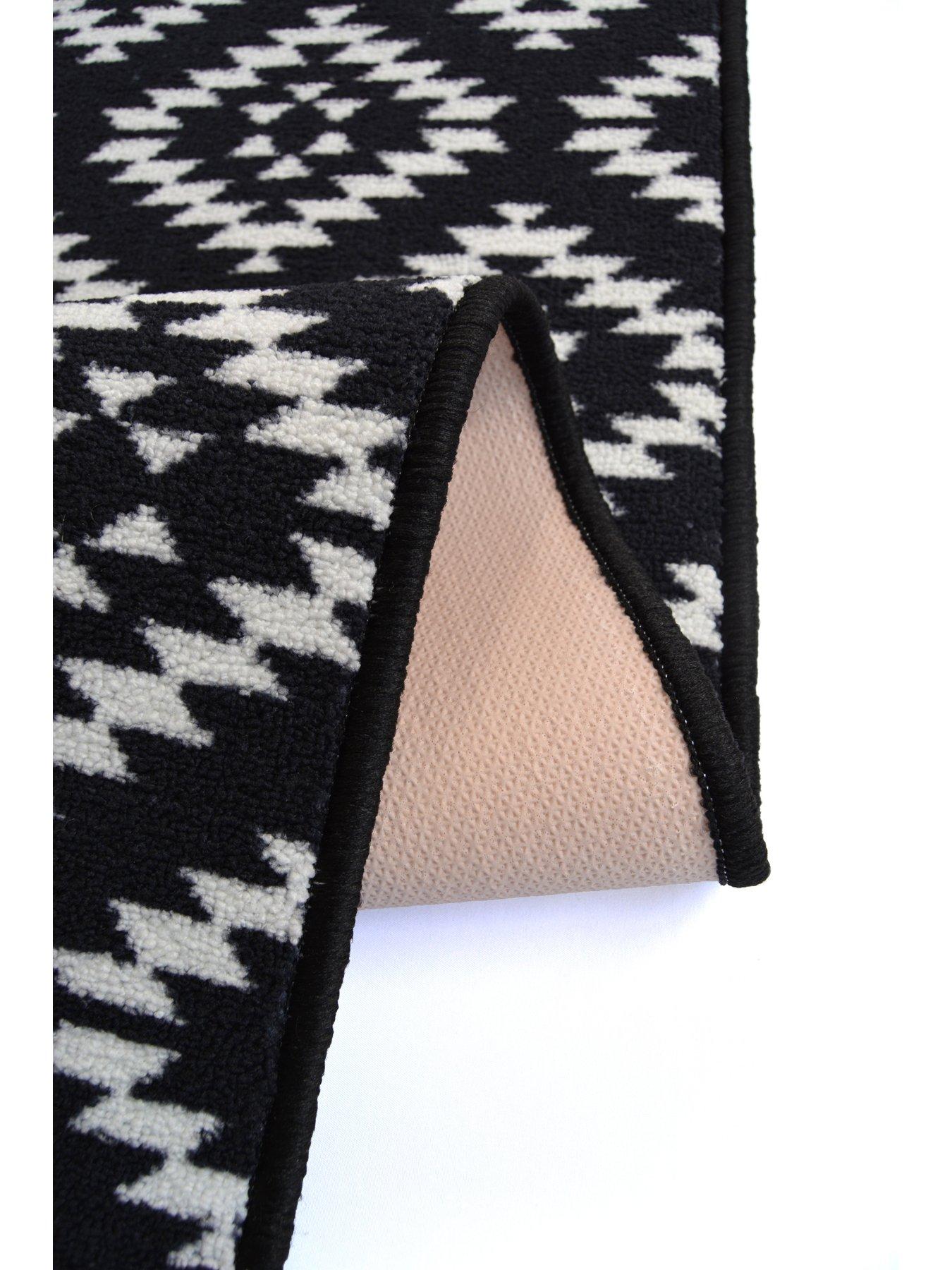 Aztec Black Diamond Runner & Doormat Set | Very Ireland