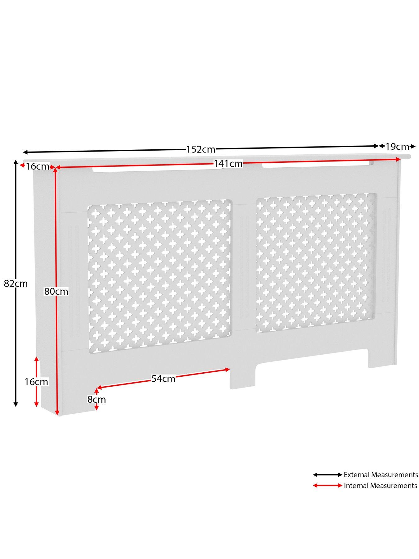 Vida Designs Oxford Large Radiator Cover - White | Very Ireland