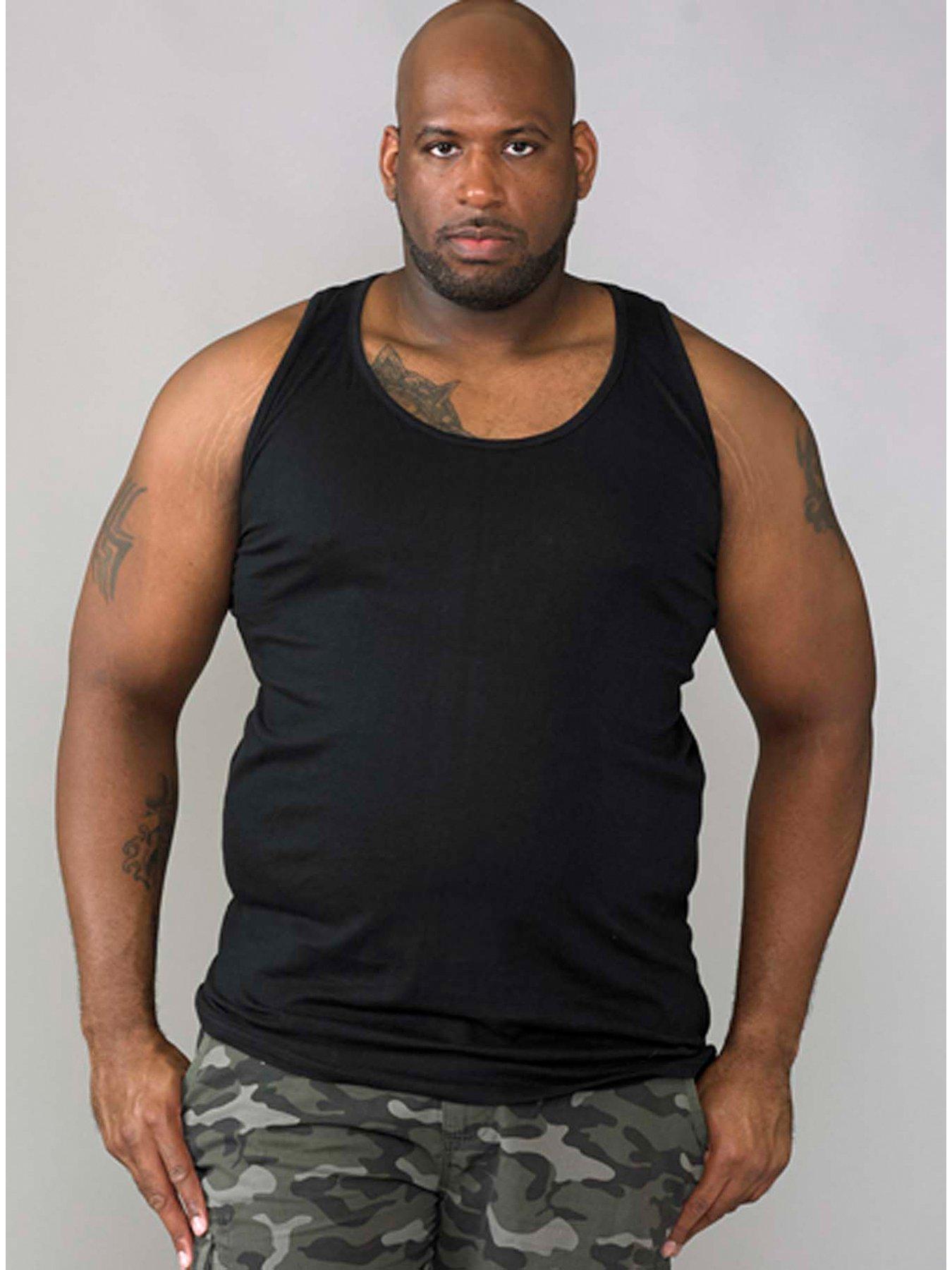 D555 D555 Fabio Muscle Vest - Black | Very Ireland