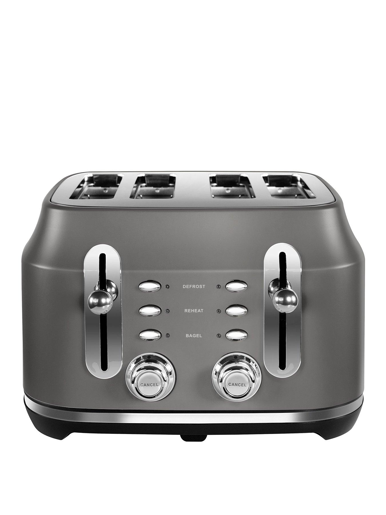 Rangemaster RMCL4S201GY Classic 4-Slice Toaster | Very Ireland