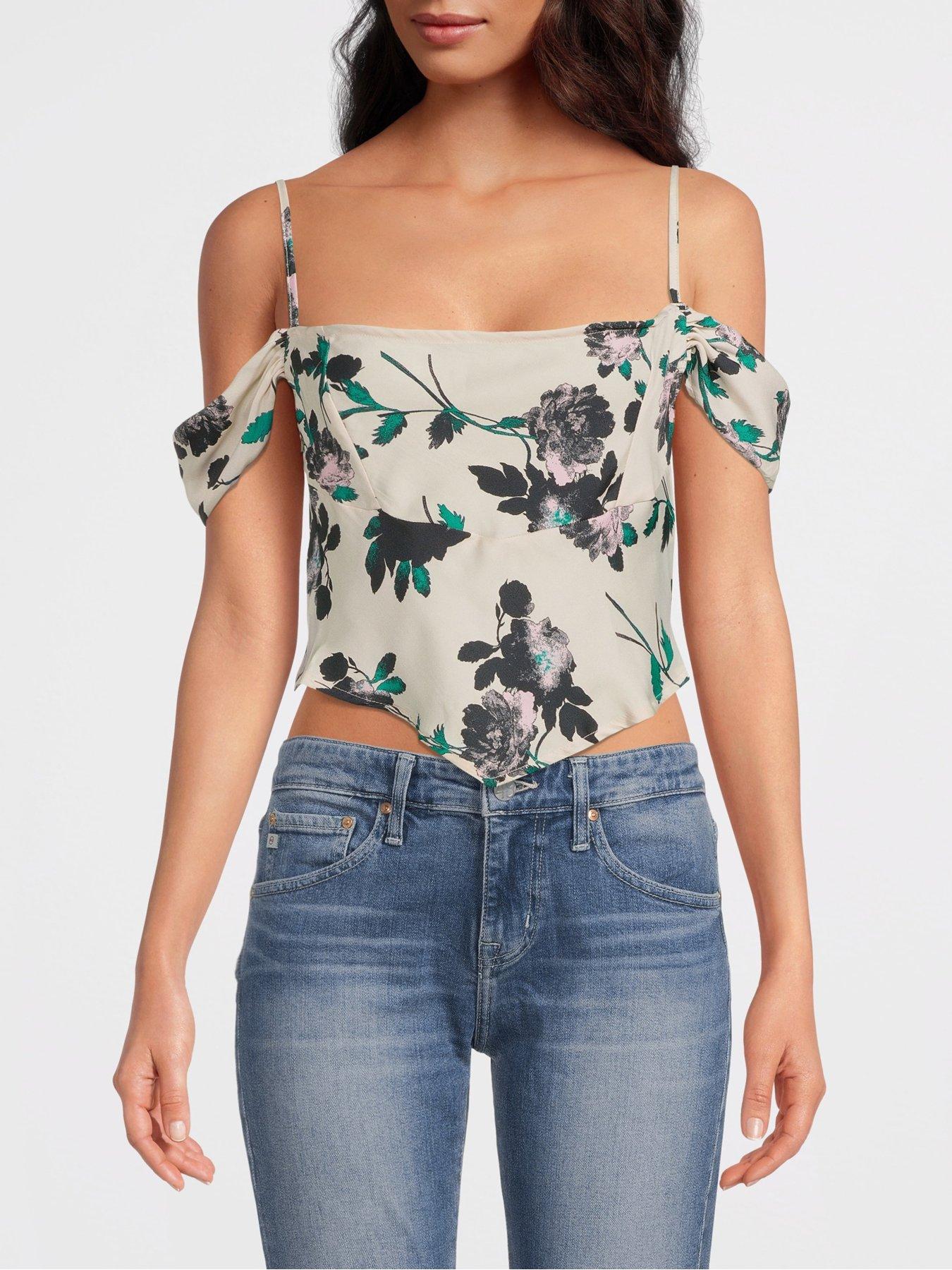 FREE PEOPLE Cassandra Printed Blouse - Ivory Combo | Very Ireland