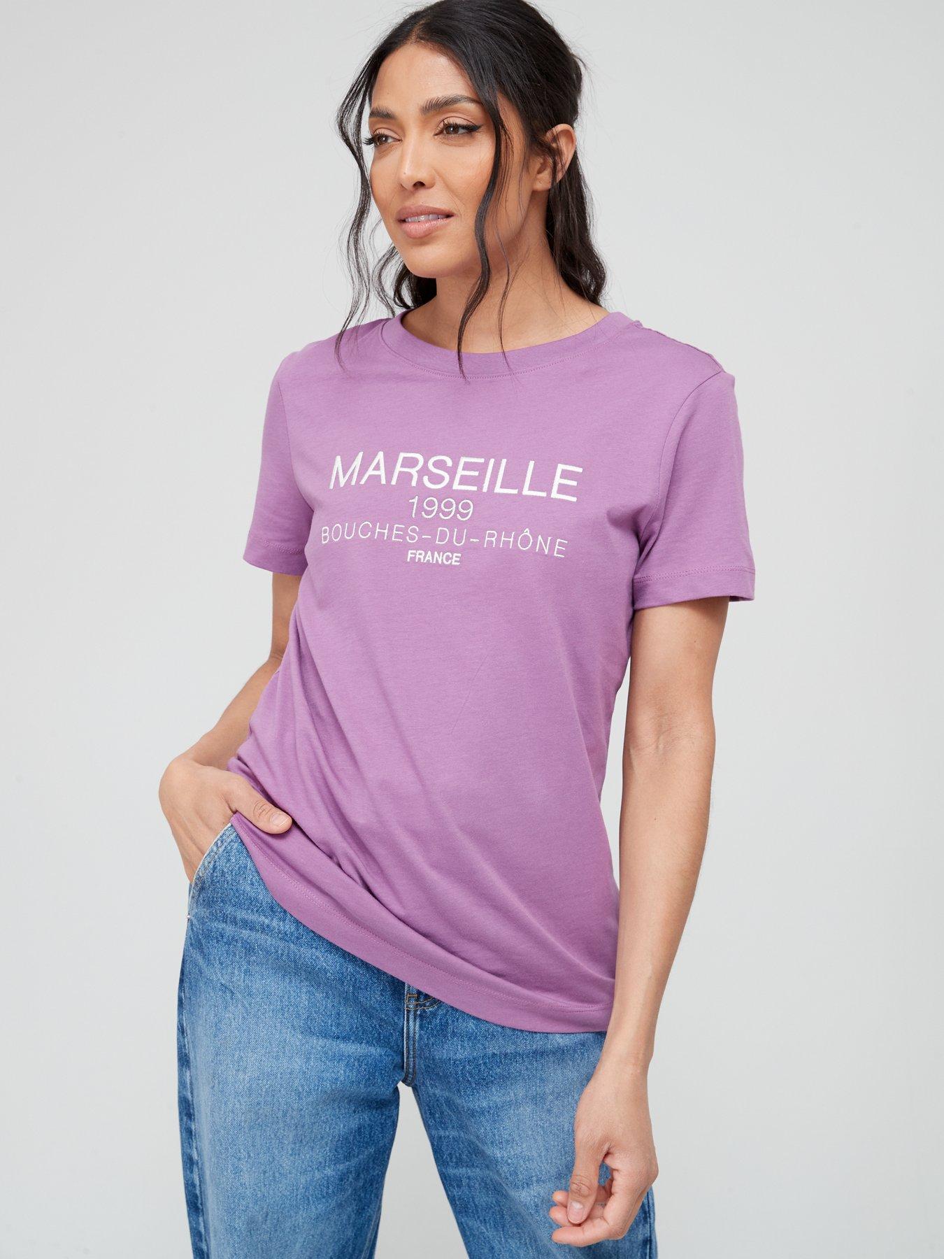 Everyday Slogan Tshirt - Purple | Very Ireland