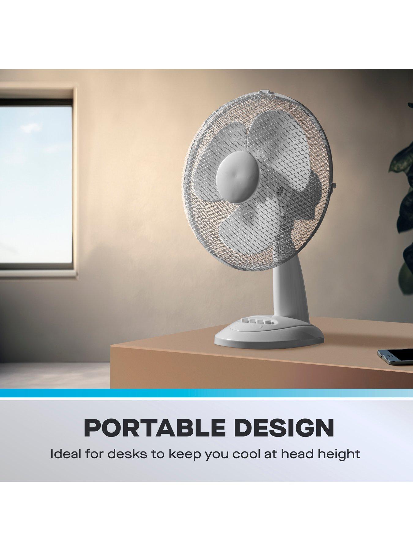 Desk fan with remote store