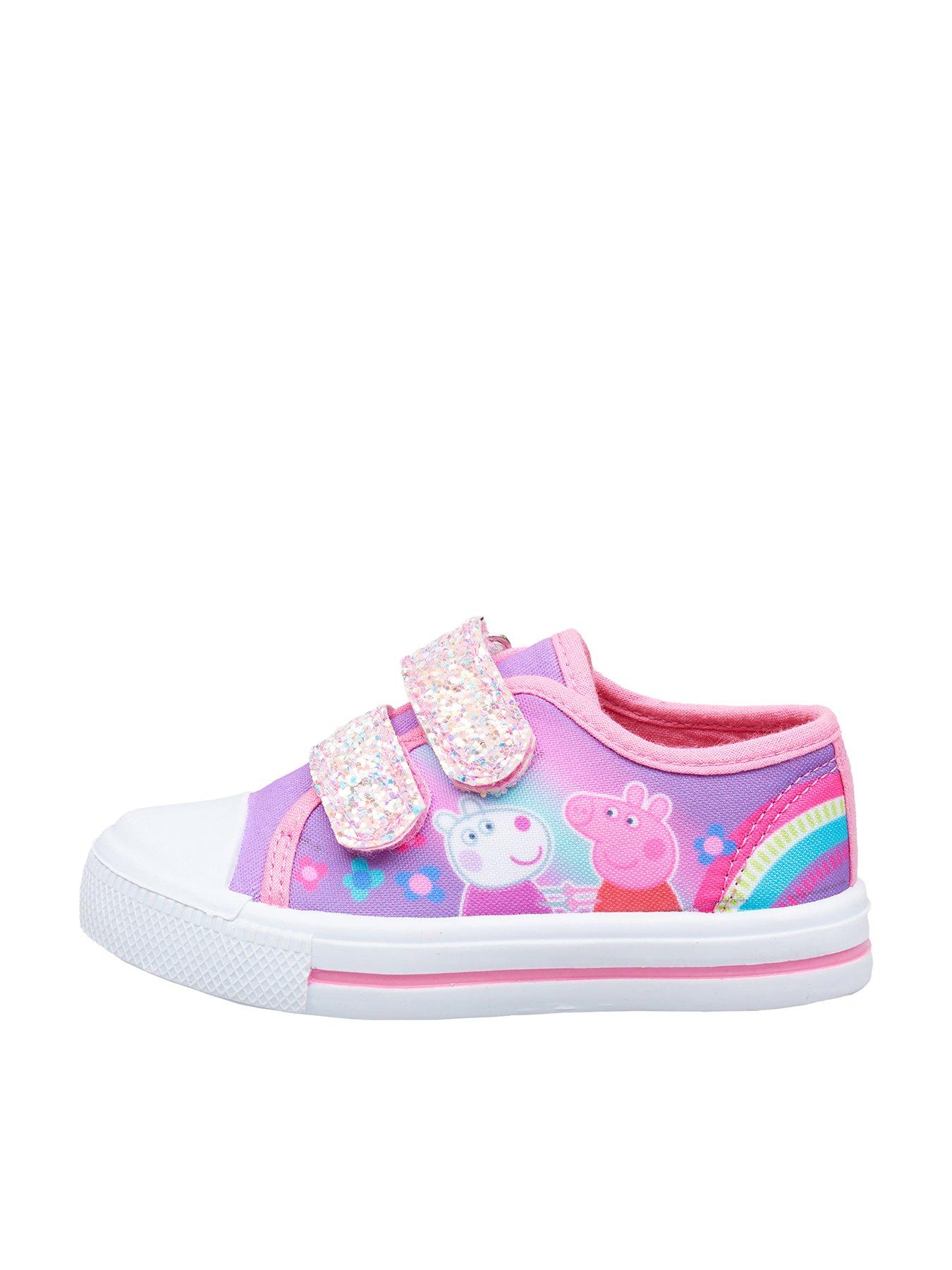 Peppa Pig Peppa Pig Velcro Canvas Plimsoles - Pink | Very Ireland
