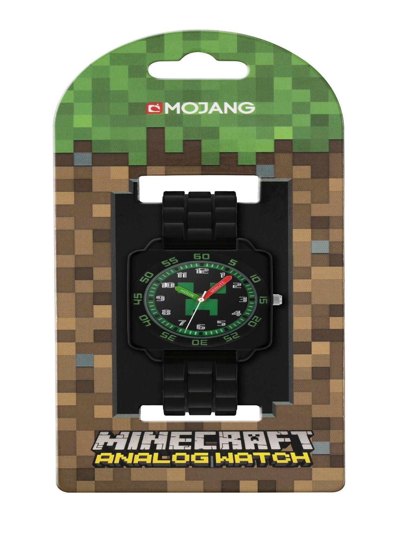 Minecraft Black Silicon Strap Watch | Very Ireland