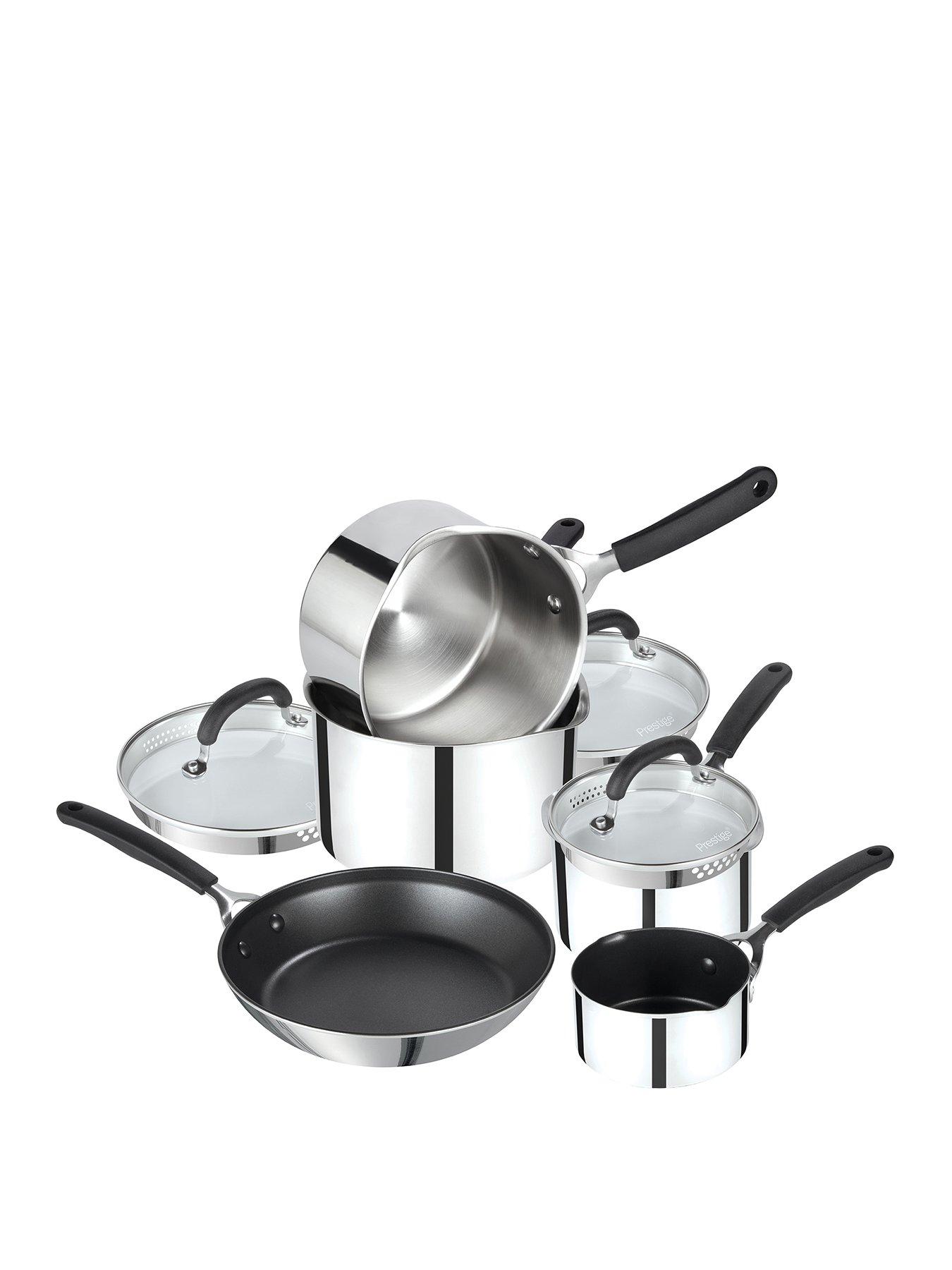 Prestige Made to Last 5-Piece Stainless Steel Cookware Set | Very Ireland