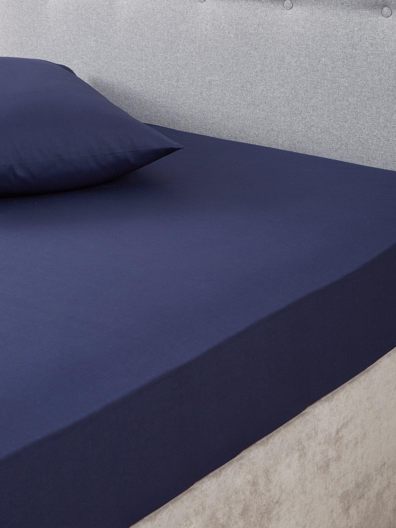 Bed Sheets | King 5ft | Blue | Fitted Sheets | Bed Linen | Home ...