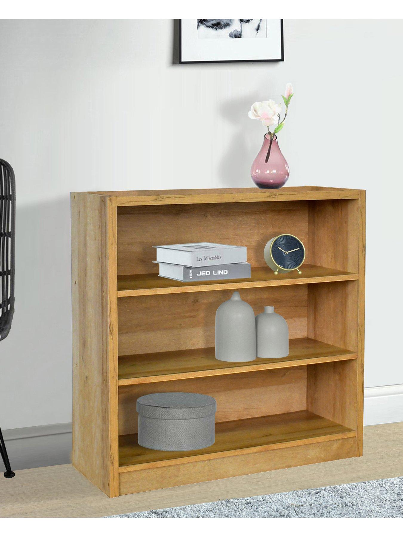 Very Home Metro Small Wide Bookcase Oak FSC Certified Very Ireland