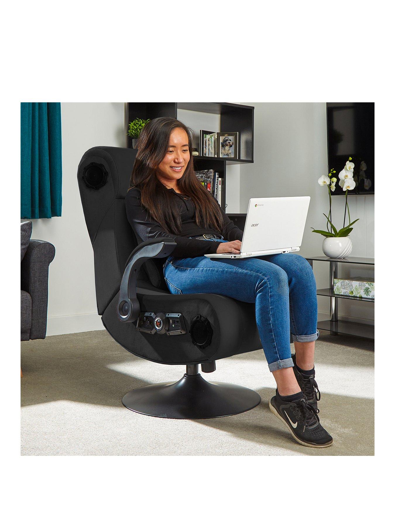 X Rocker Play Deluxe 4.1 Multi-Stereo Audio Media Chair with Vibration ...