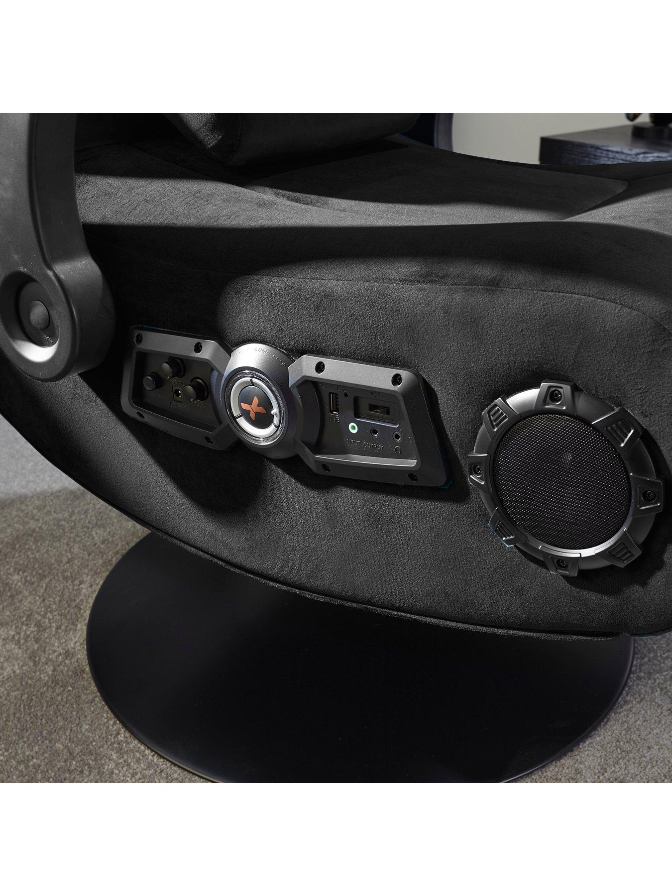 X Rocker Play Deluxe 4.1 Multi-Stereo Audio Media Chair with Vibration ...