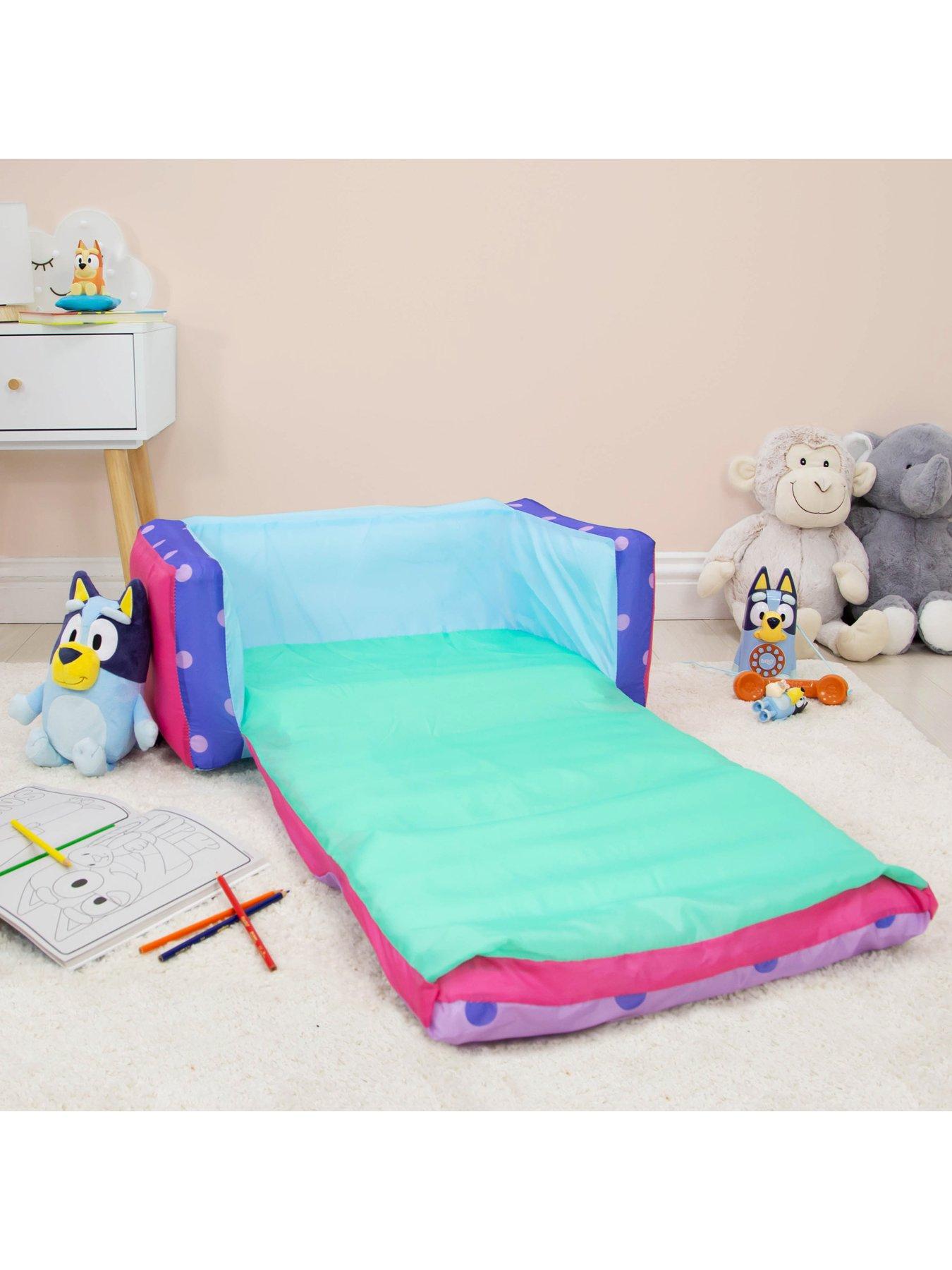 Bluey Bluey Flip Out Mini Sofa - 2 in 1 kids inflatable sofa and ...