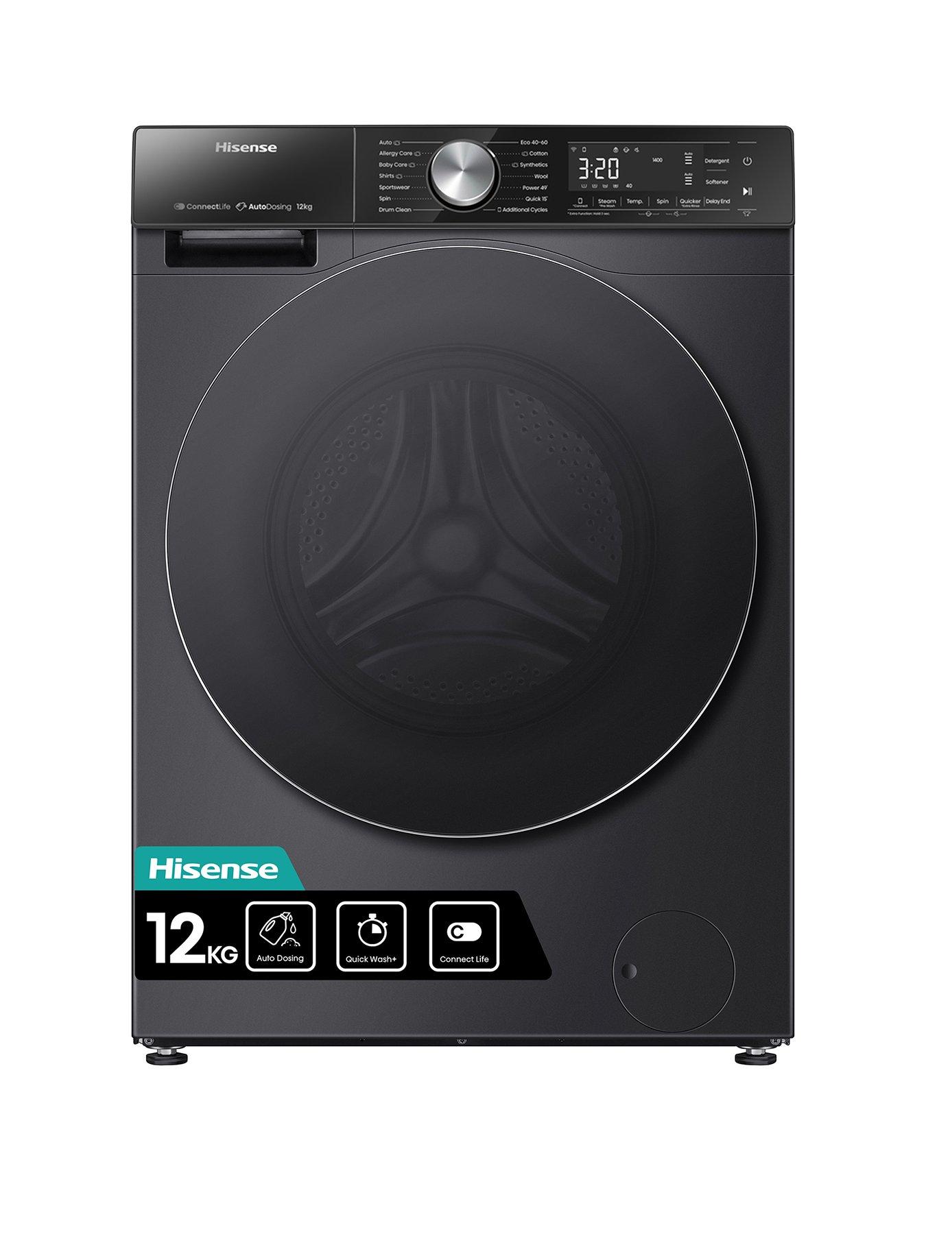Hisense 5S Series WF5S1245BB 12KG 1400rpm Auto Dosing Freestanding ...