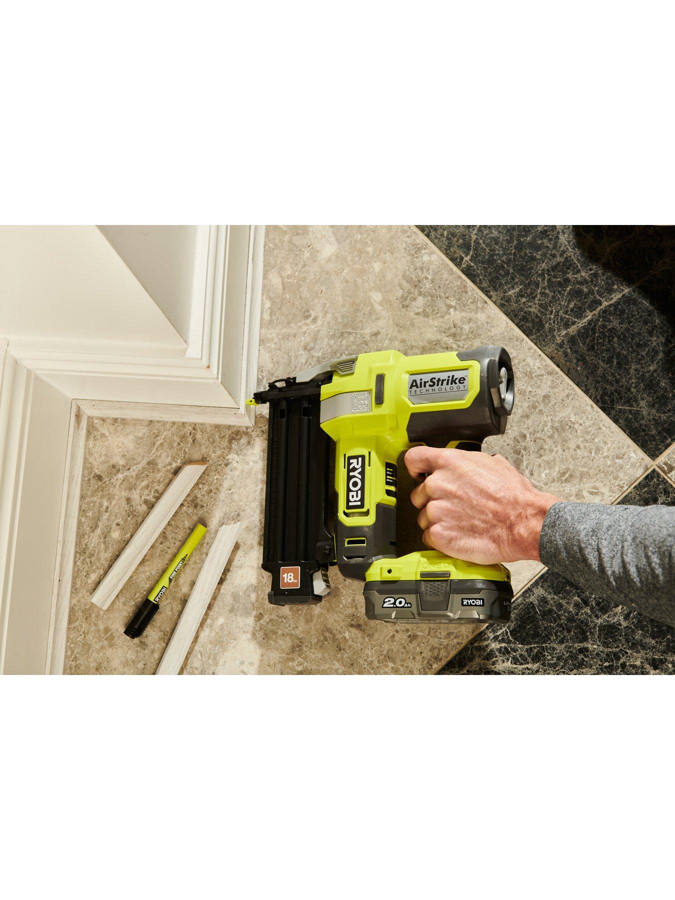 RYOBI R18GN18-0 18V ONE+ Cordless 18 Gauge Nailer (Bare Tool) | Very ...