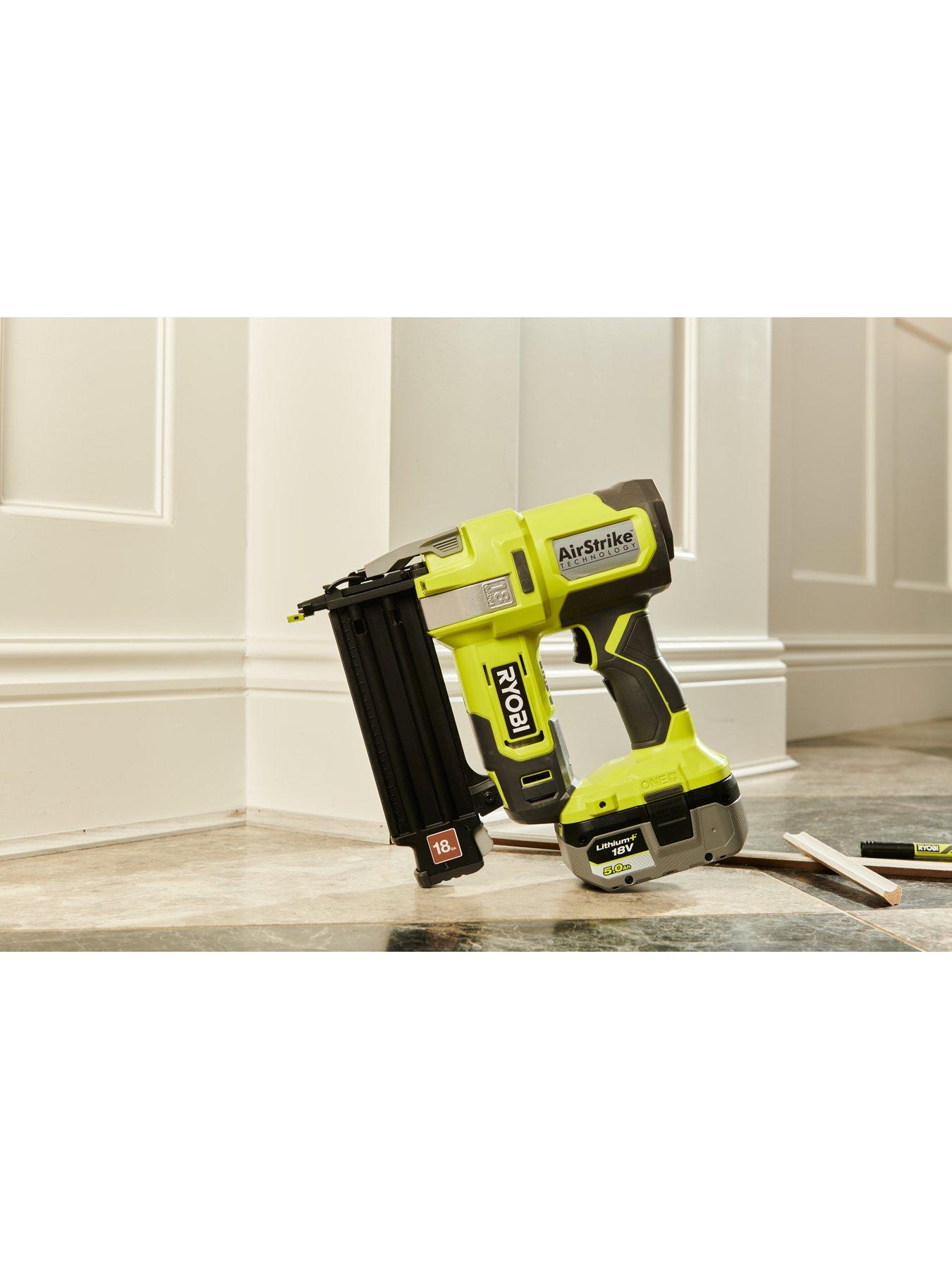 RYOBI R18GN18-0 18V ONE+ Cordless 18 Gauge Nailer (Bare Tool) | Very ...