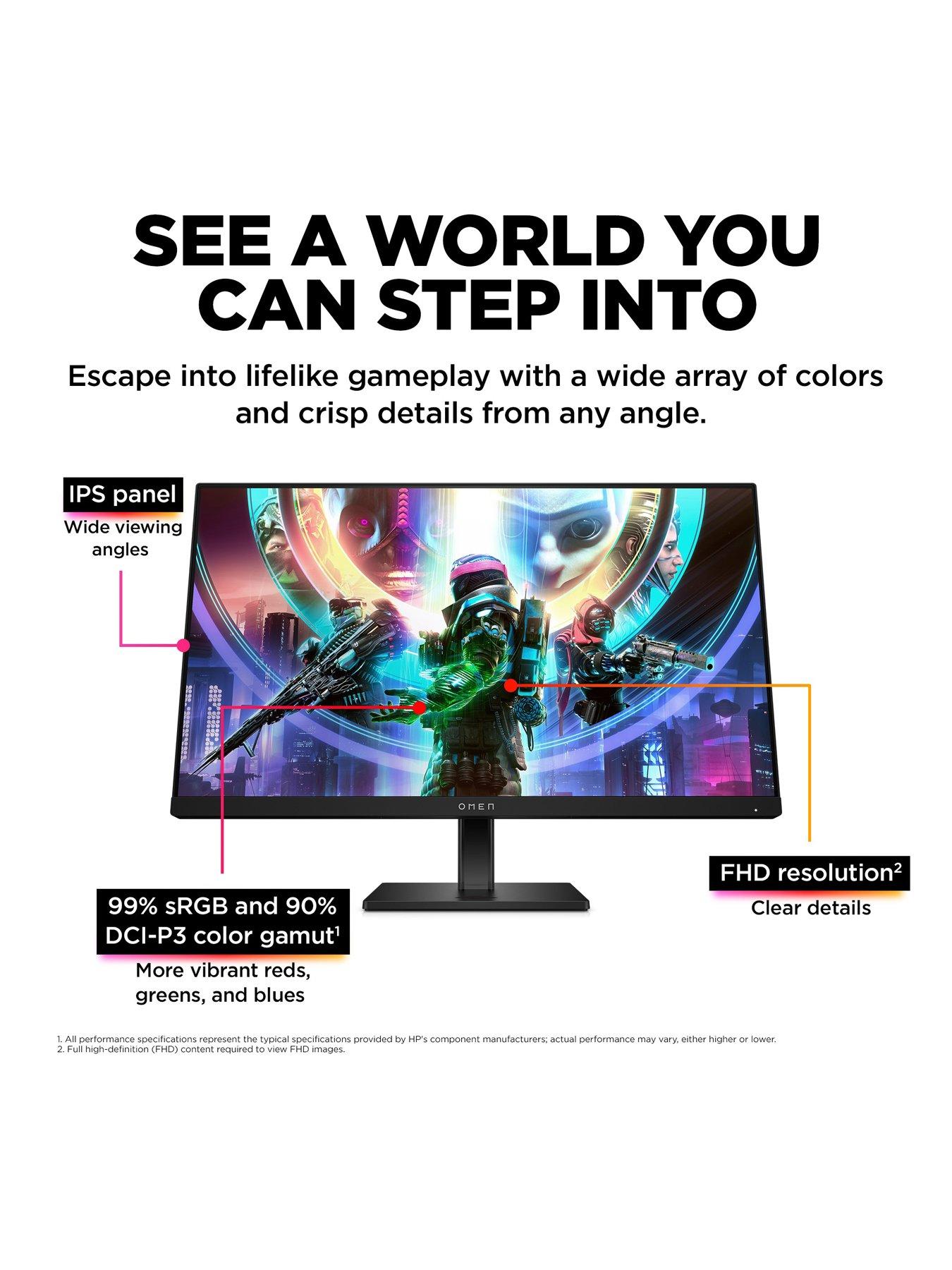 HP OMEN 24in Full HD 165Hz Gaming Monitor | Very Ireland