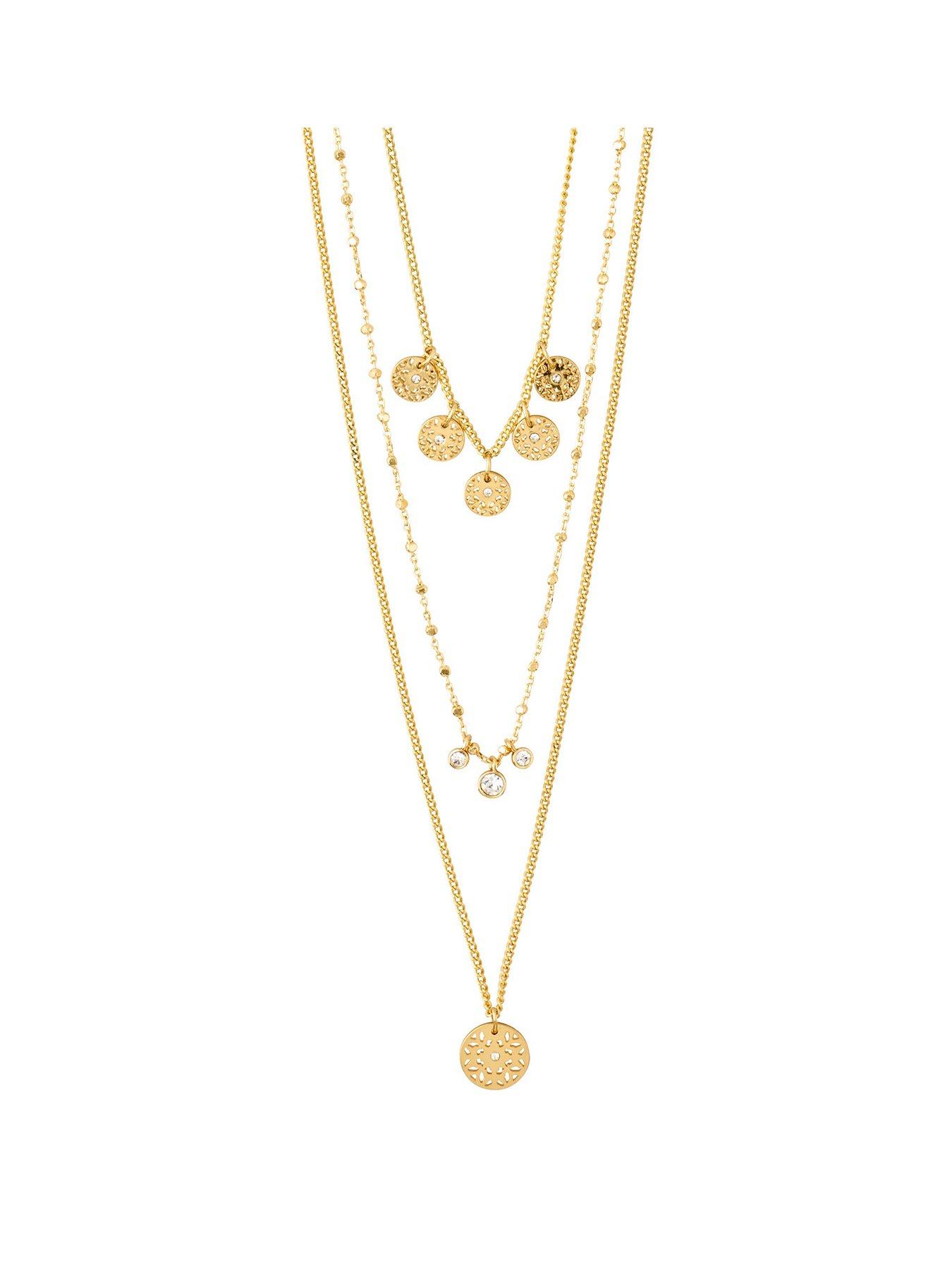 Pilgrim Pilgrim CAROL layered necklace 3 in 1 gold plated Very Ireland