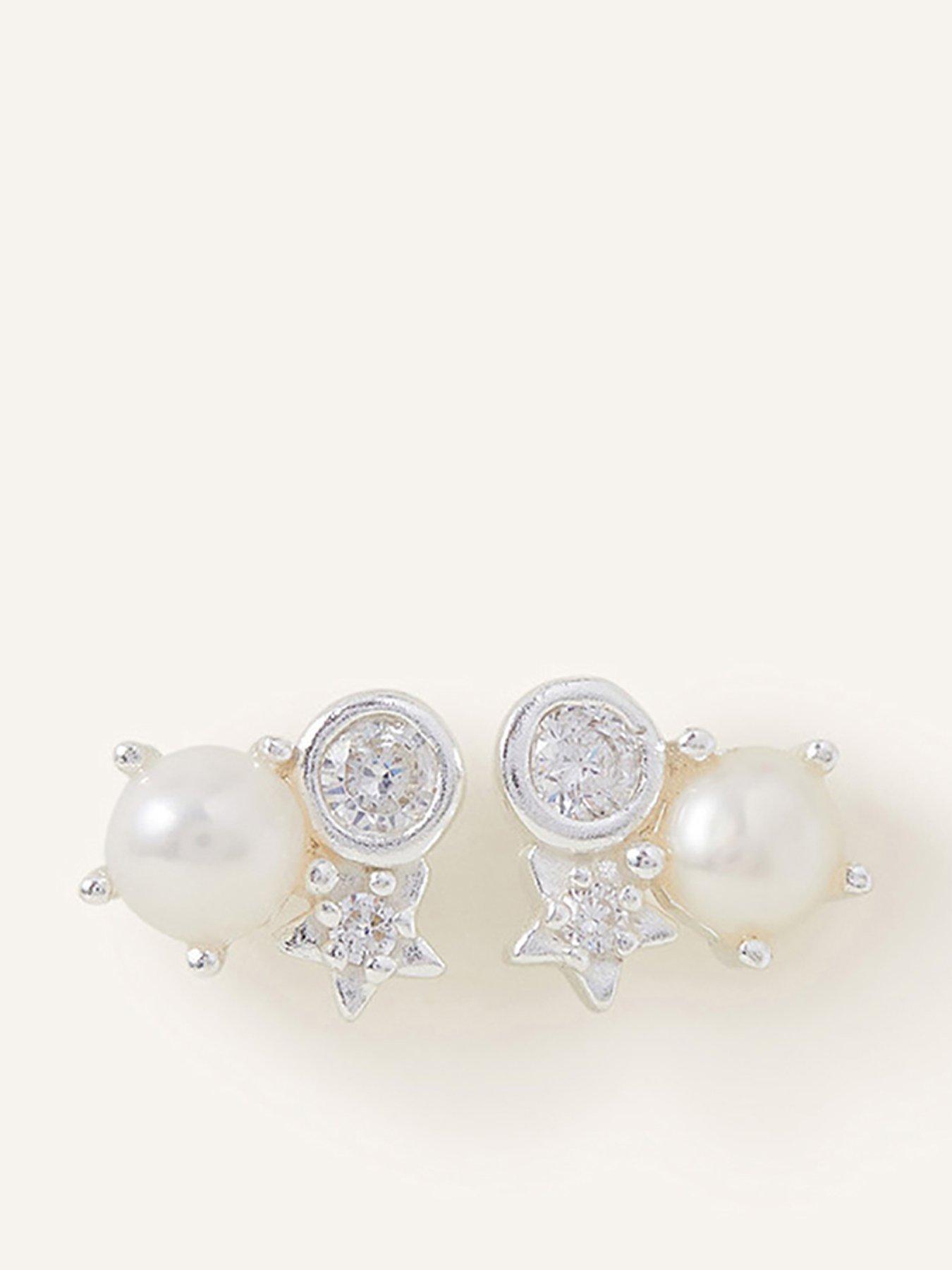 Accessorize Sterling Silver Celestial Cluster Stud Set | Very Ireland