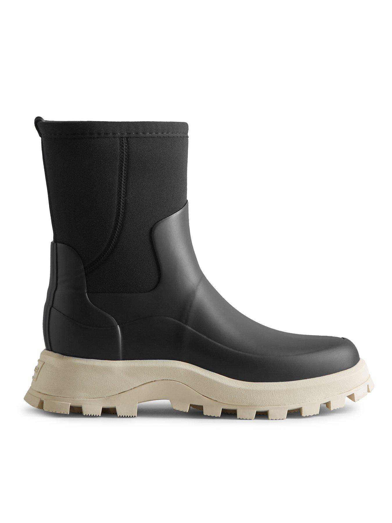 Hunter Hunter Womens City Explorer Short Boot - Black/shaded White ...
