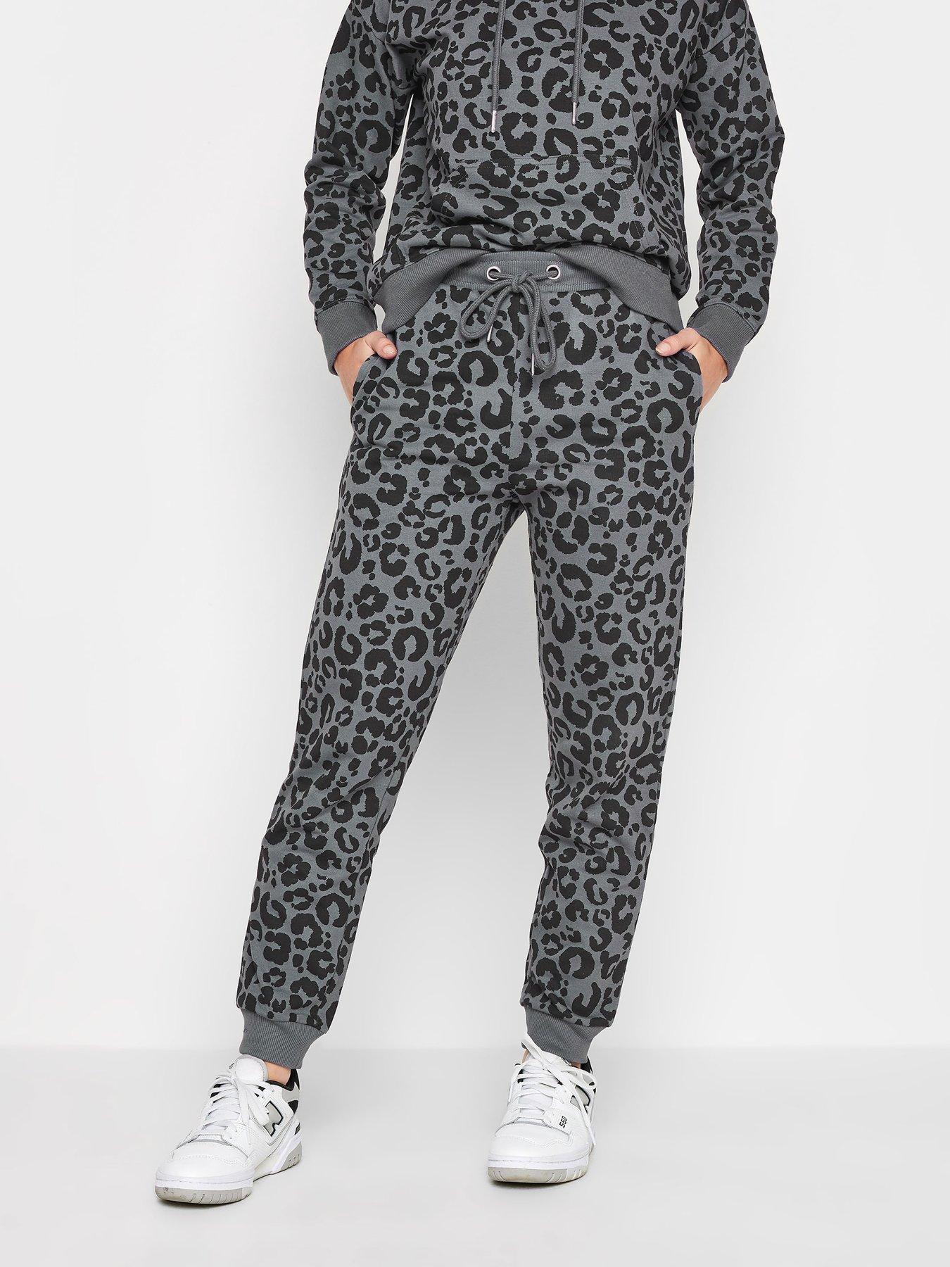 PixieGirl Petite Leopard Print Jogger - Grey | Very Ireland