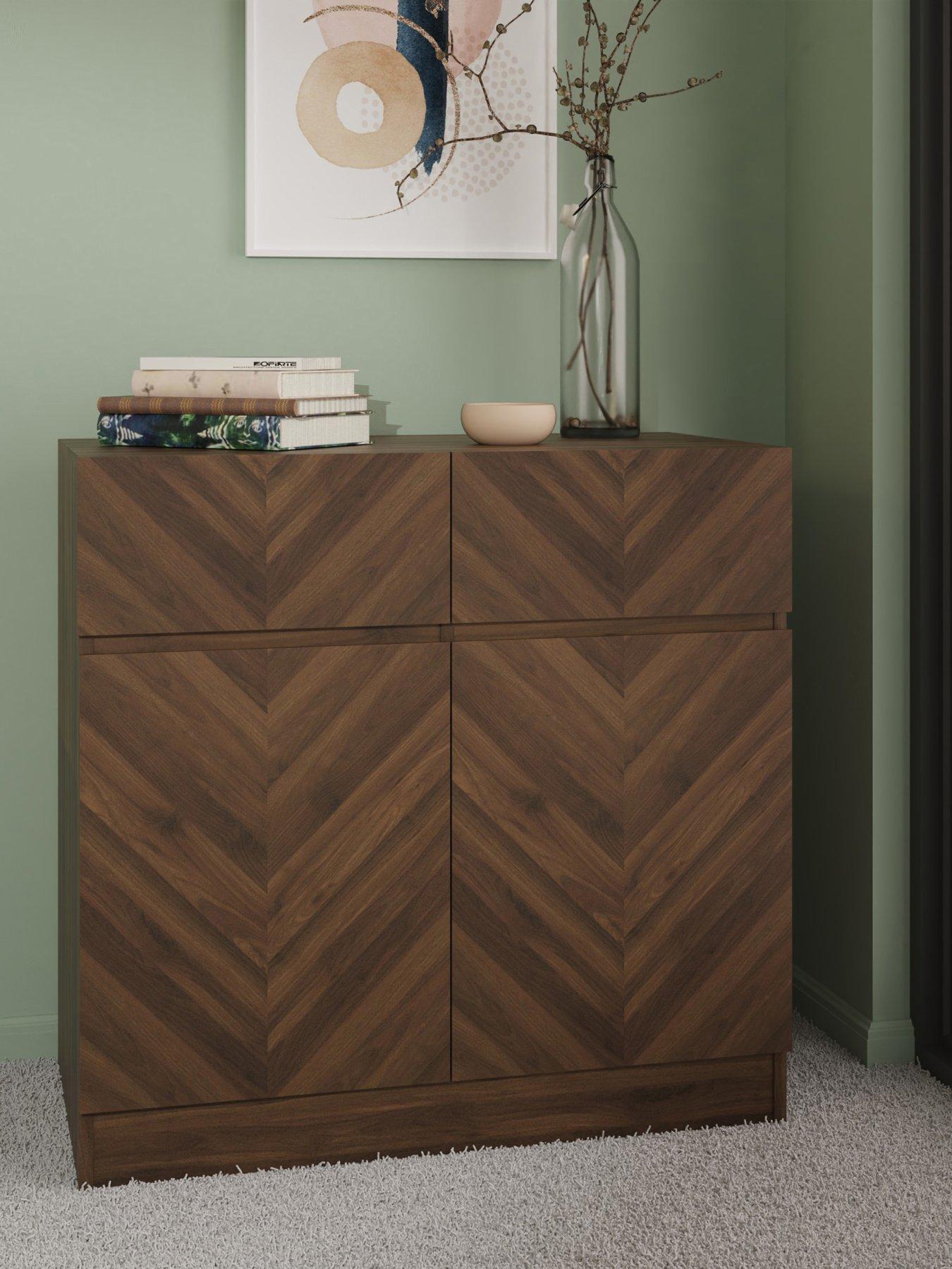 Very Home Xander Large High Gloss Sideboard with LED Lights Very Ireland