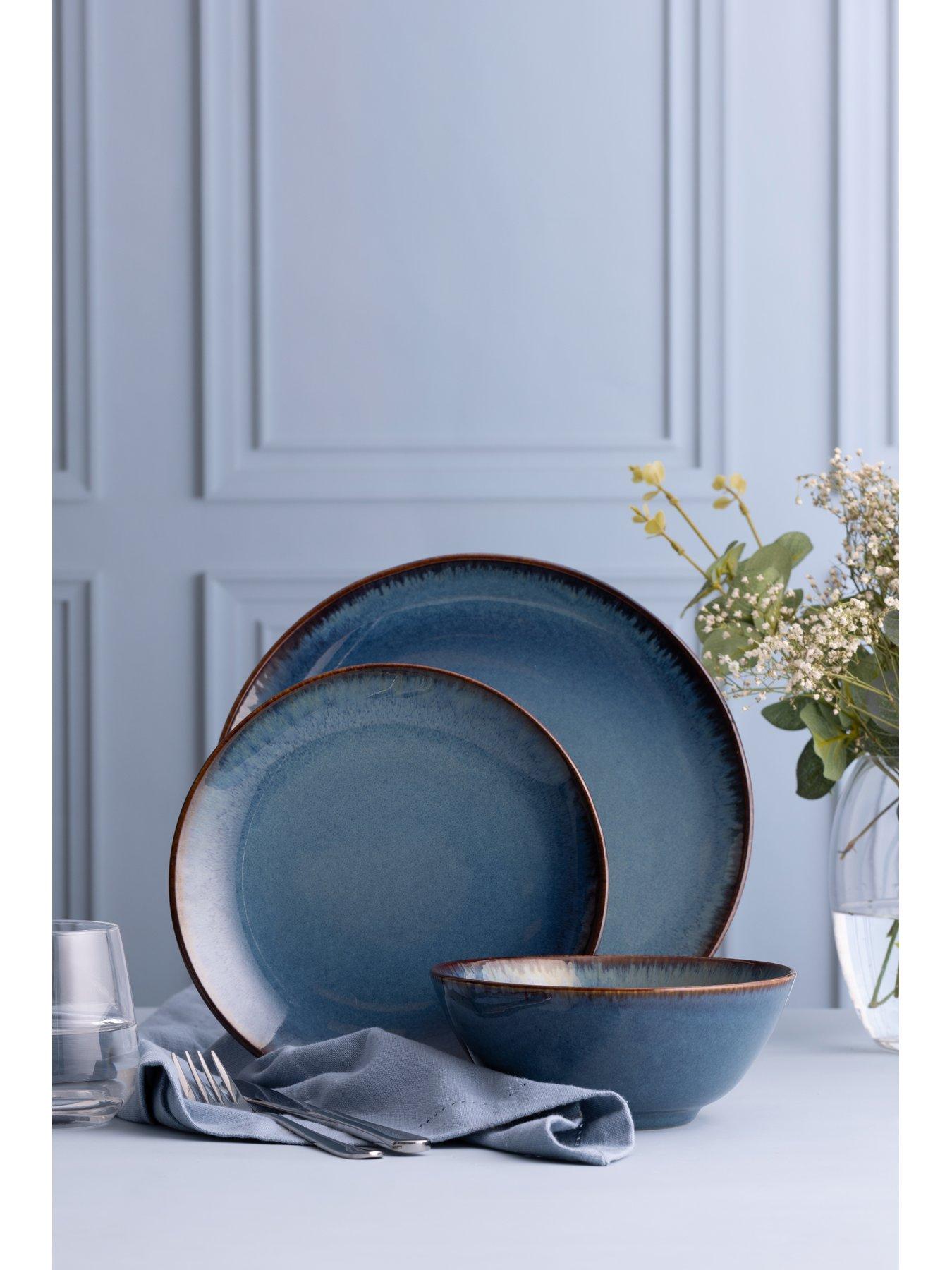 Mason Cash Reactive 12 Piece Dinner Set Blue Very Ireland