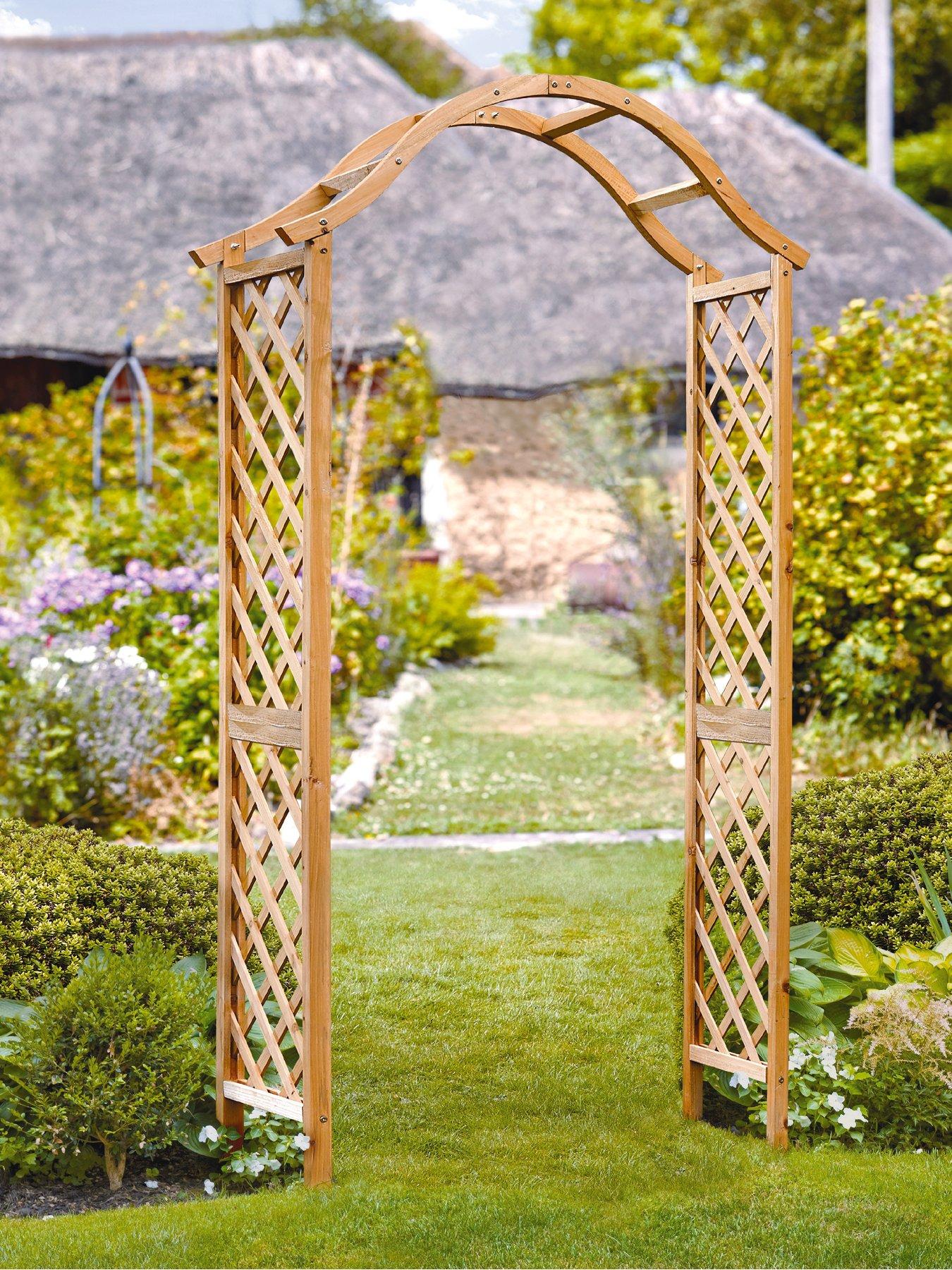 Smart Garden Woodland Arch - Tan 2.21m | Very Ireland