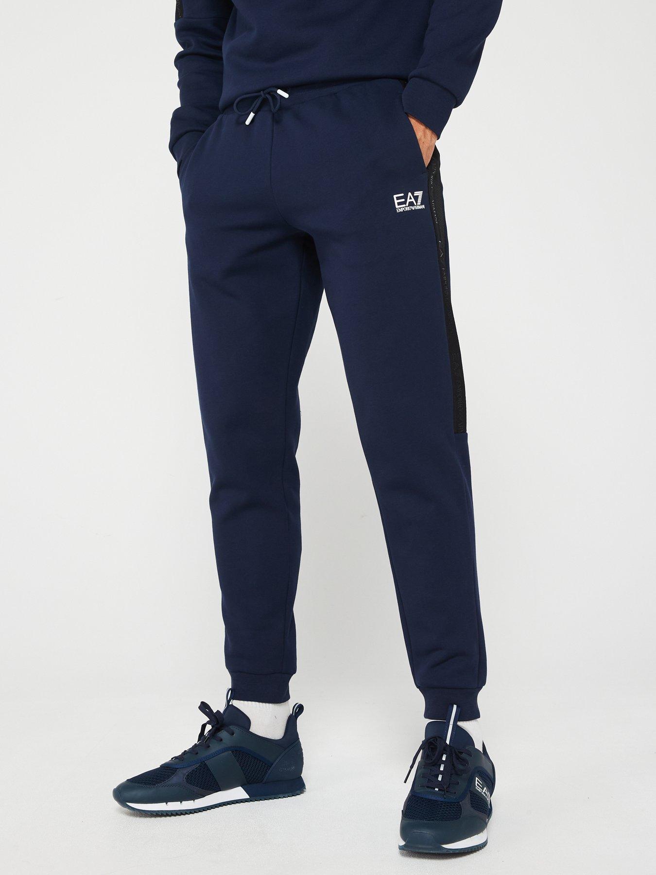 Emporio armani taped jogger sweat in navy store