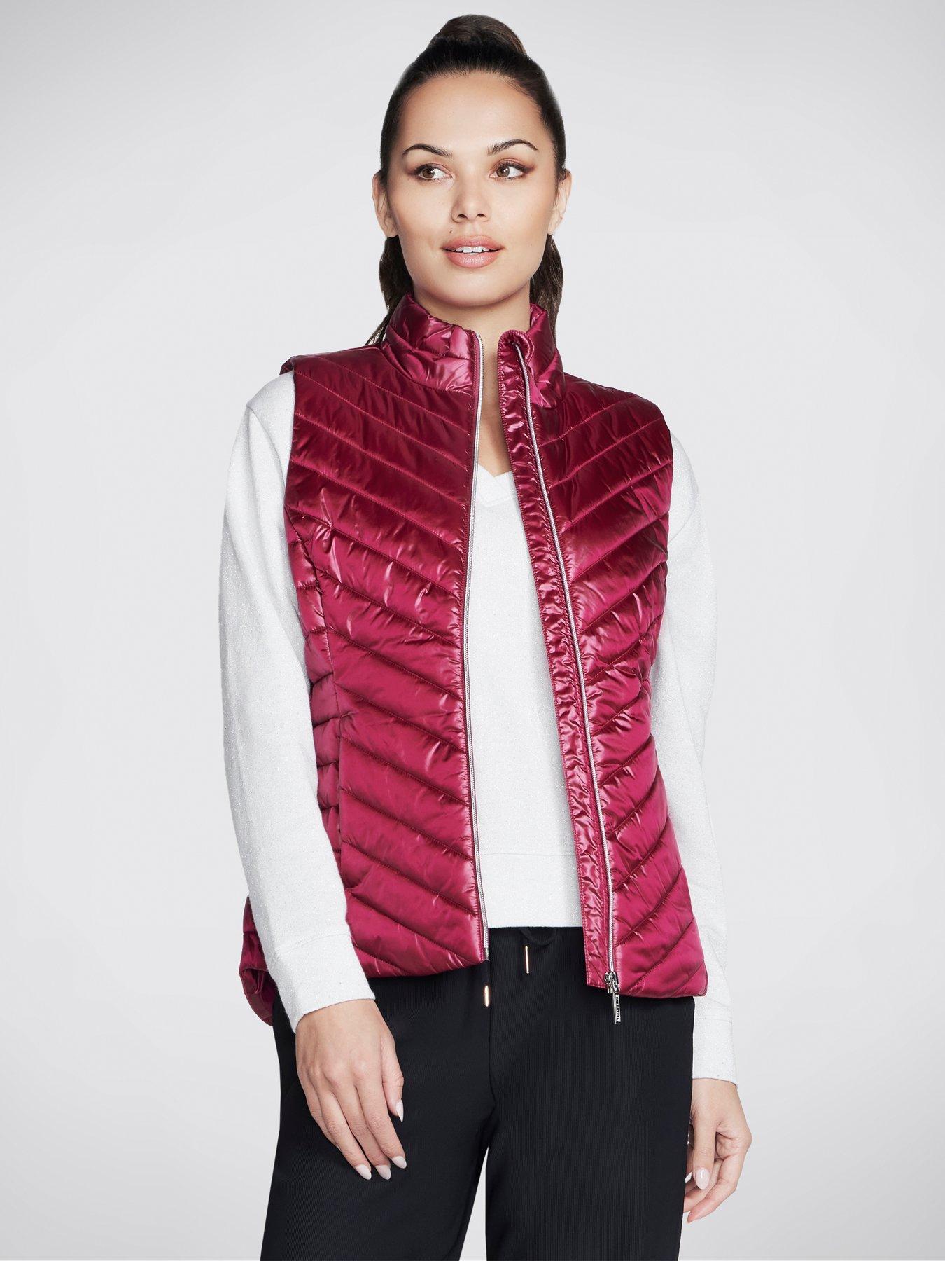 Skechers Goshield Shine Vest Gilet - Red Plum | Very Ireland