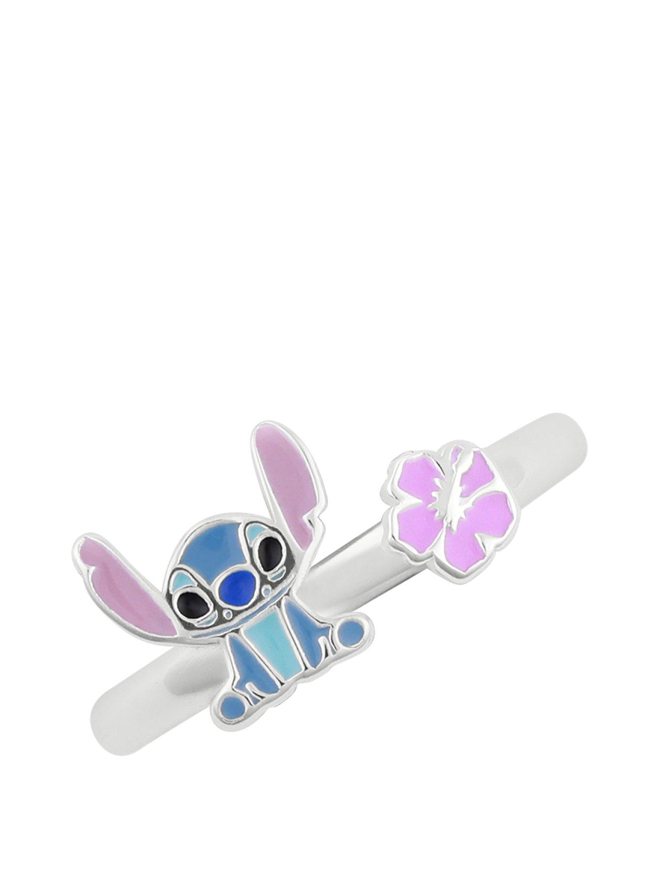 Disney Sterling Silver Stitch and Flower Ring | Very Ireland