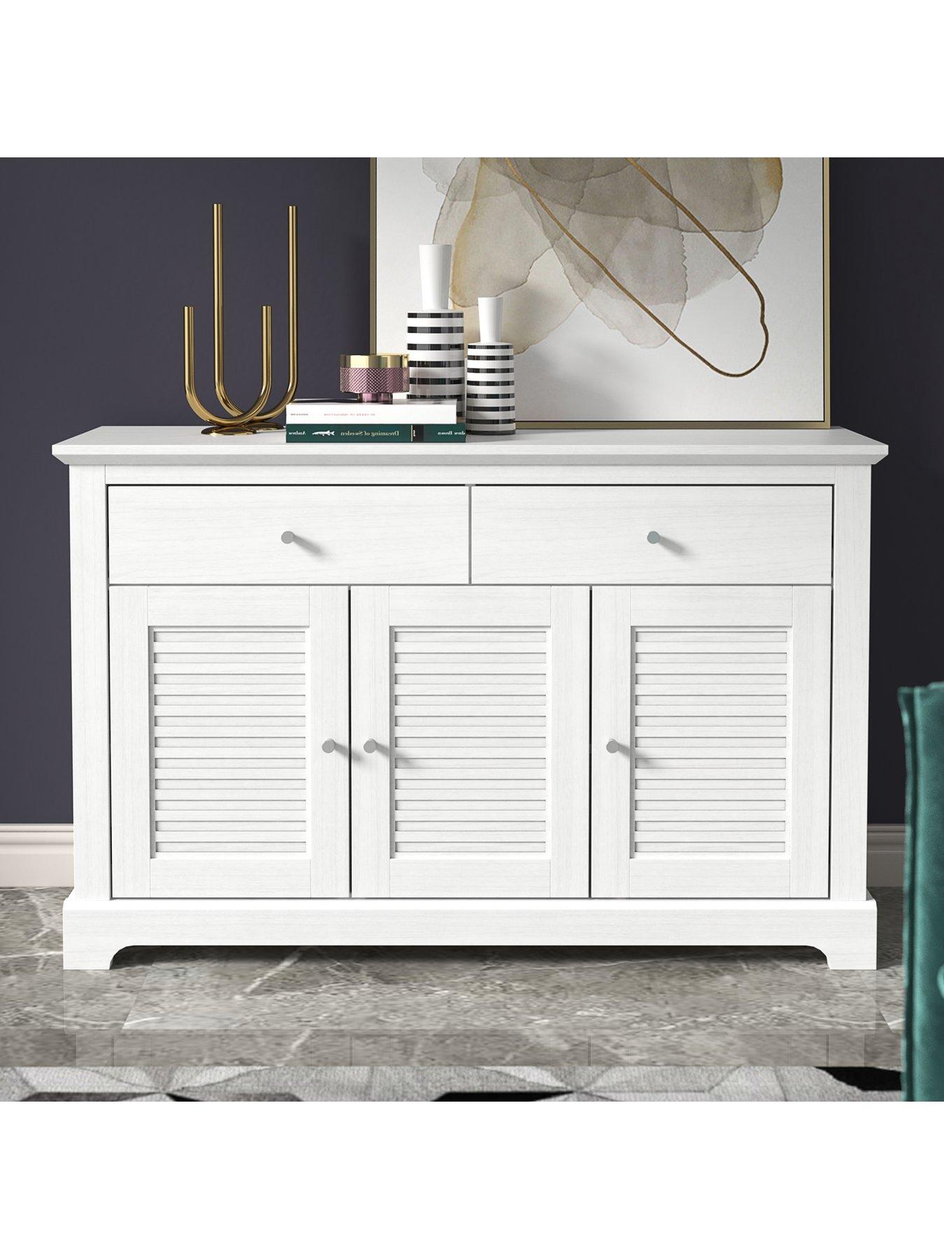 White 3 door sideboard store