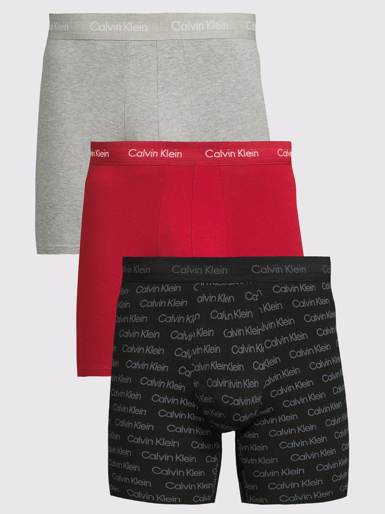 Calvin Klein Calvin Klein 3 Pack Holiday Cotton Stretch Boxer Briefs Assorted Very Ireland