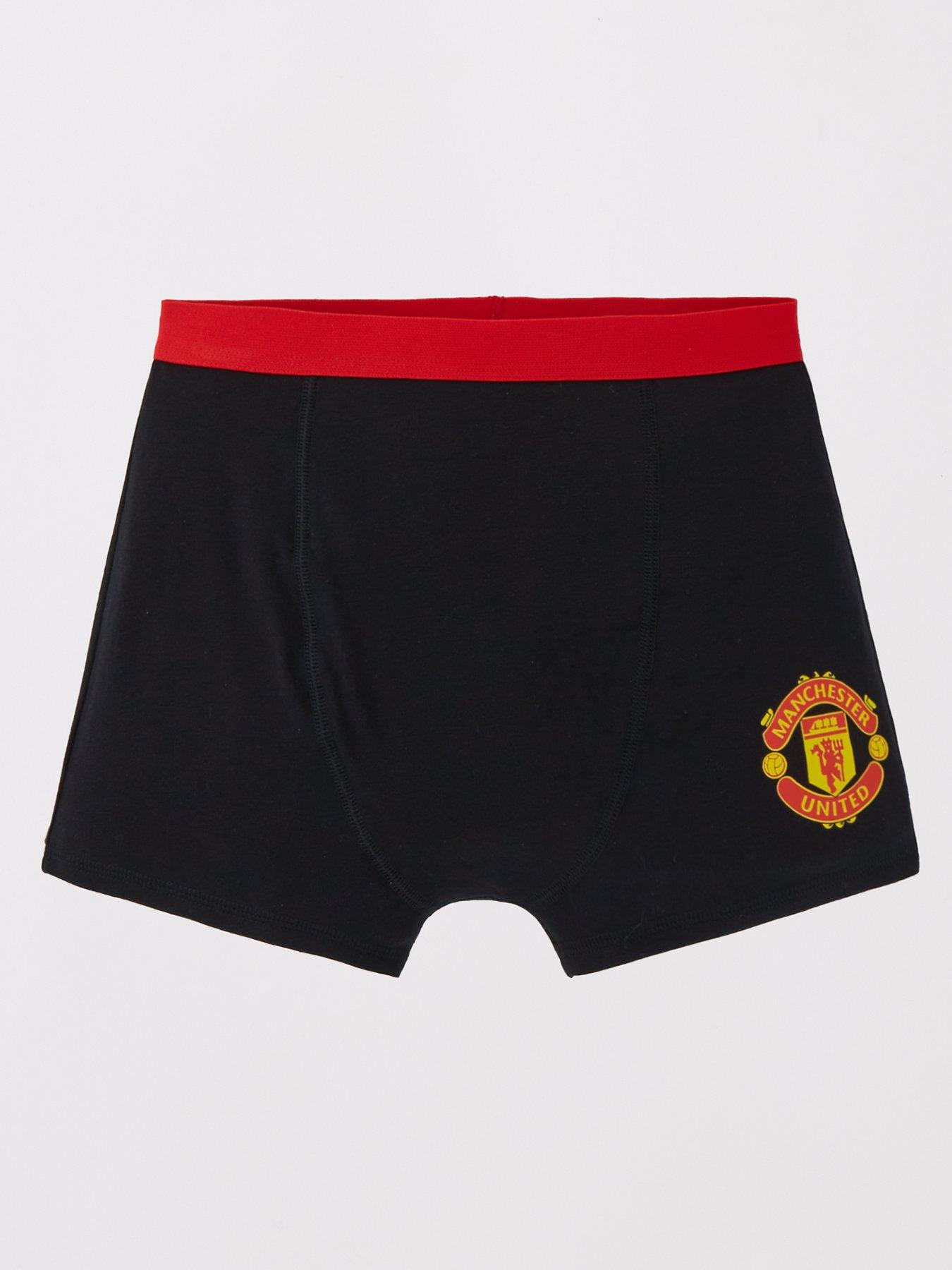 Manchester United Manchester United Football 3 Pack Boxer Trunks ...