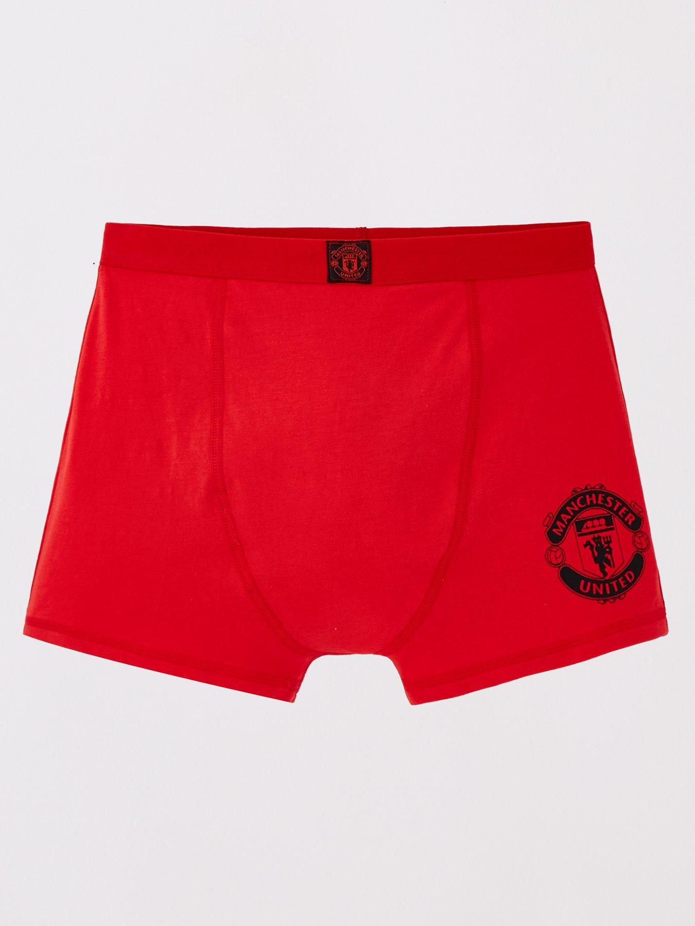 Manchester United Manchester United Football 3 Pack Boxer Trunks ...