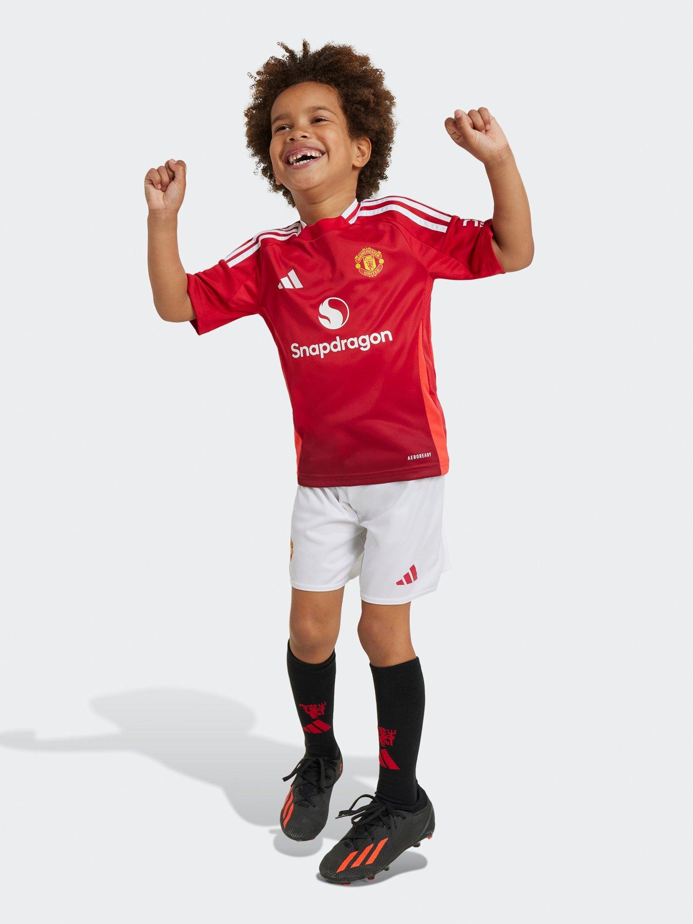 adidas Manchester United Mini Kit 24/25 Home Full Kit - Red | Very Ireland
