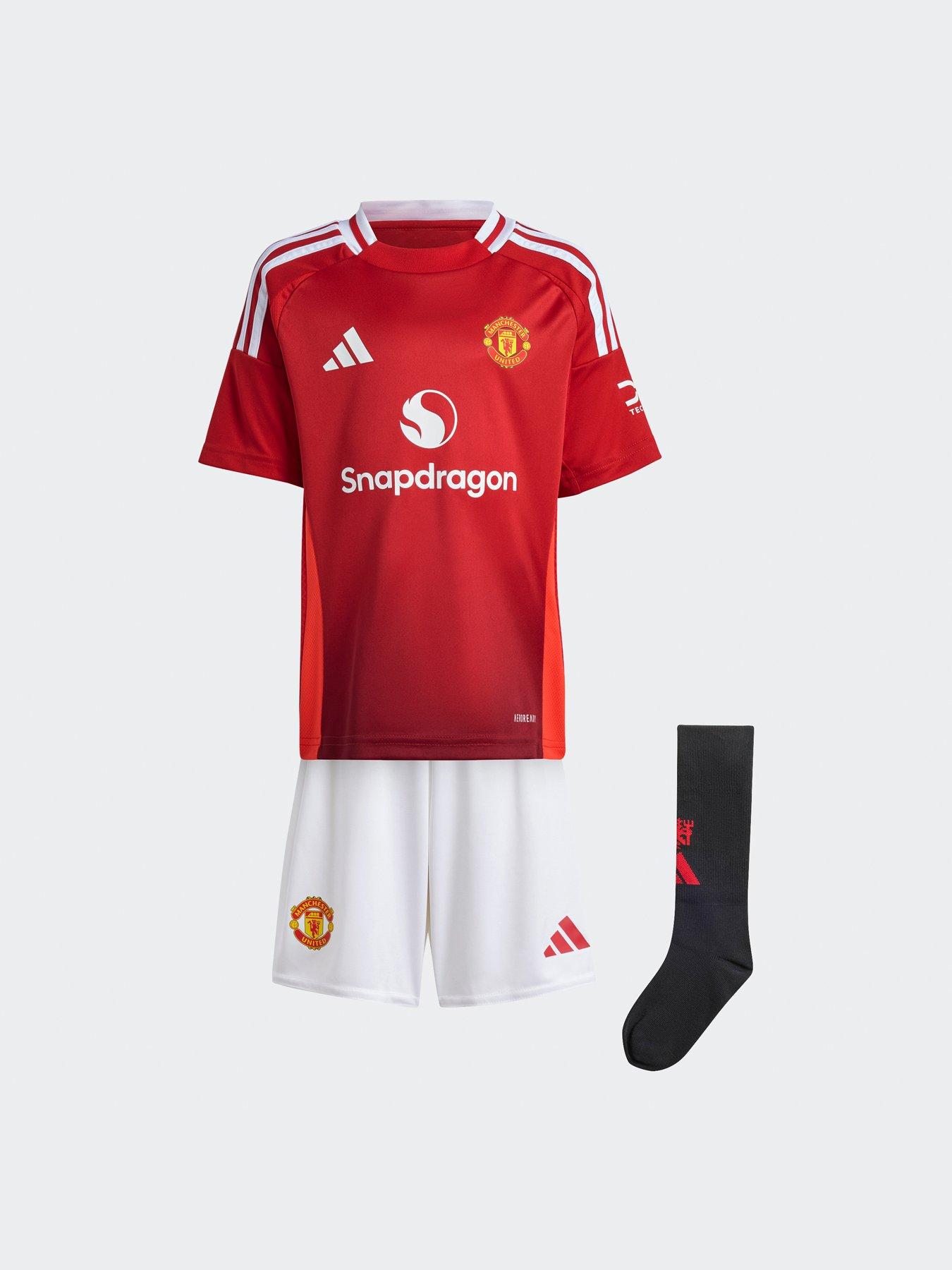 adidas Manchester United Mini Kit 24/25 Home Full Kit - Red | Very Ireland