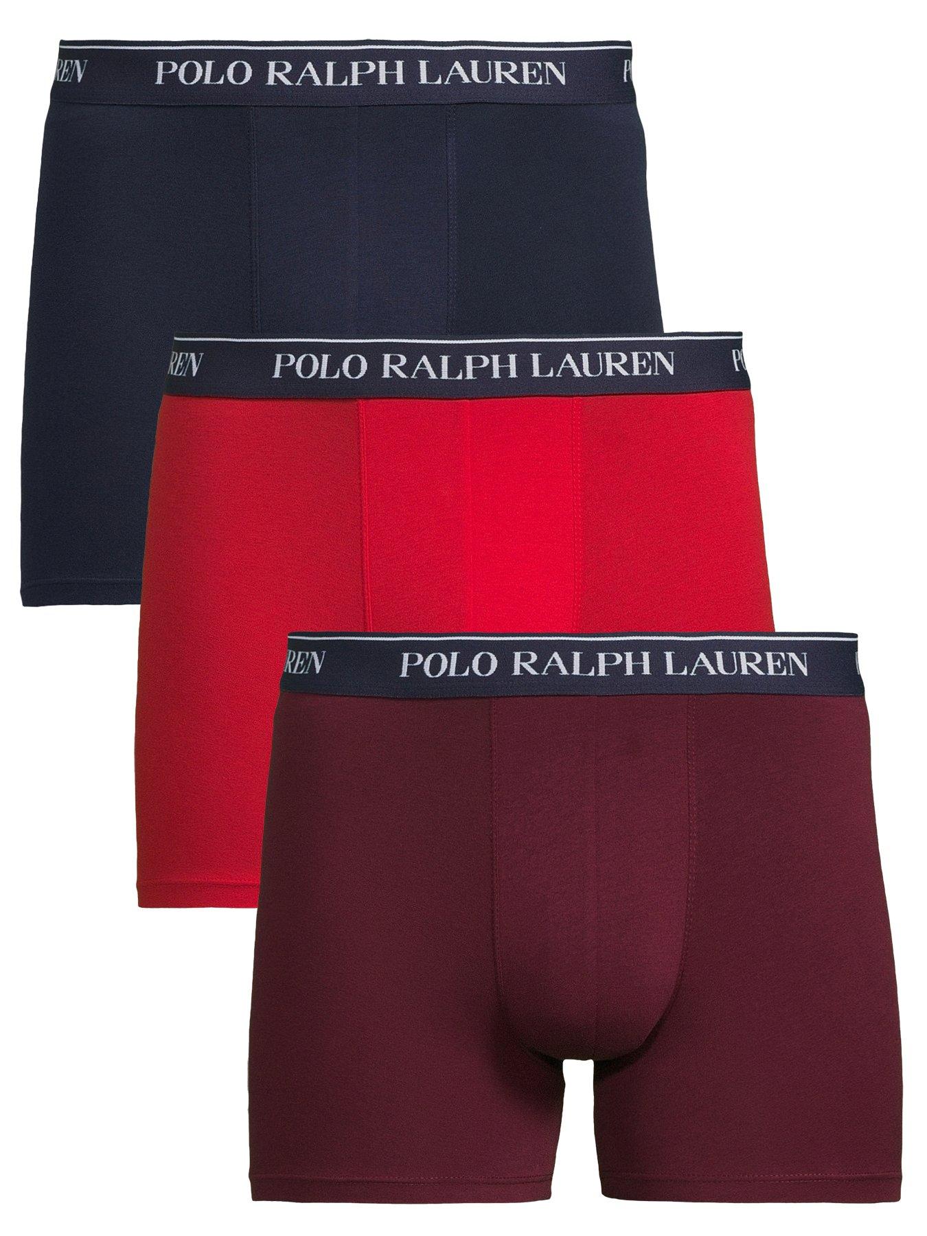 Polo Ralph Lauren Polo Ralph Lauren 3 Pack Stretch Cotton Boxer Briefs ...
