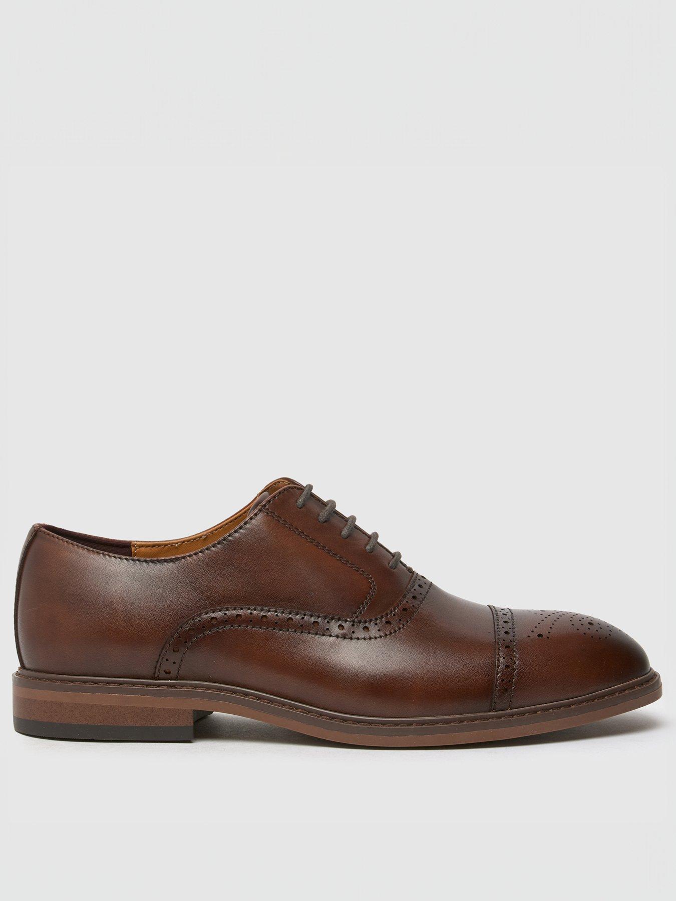 Schuh Schuh Raven Leather Brogue Lace Up Shoe - Brown | Very Ireland