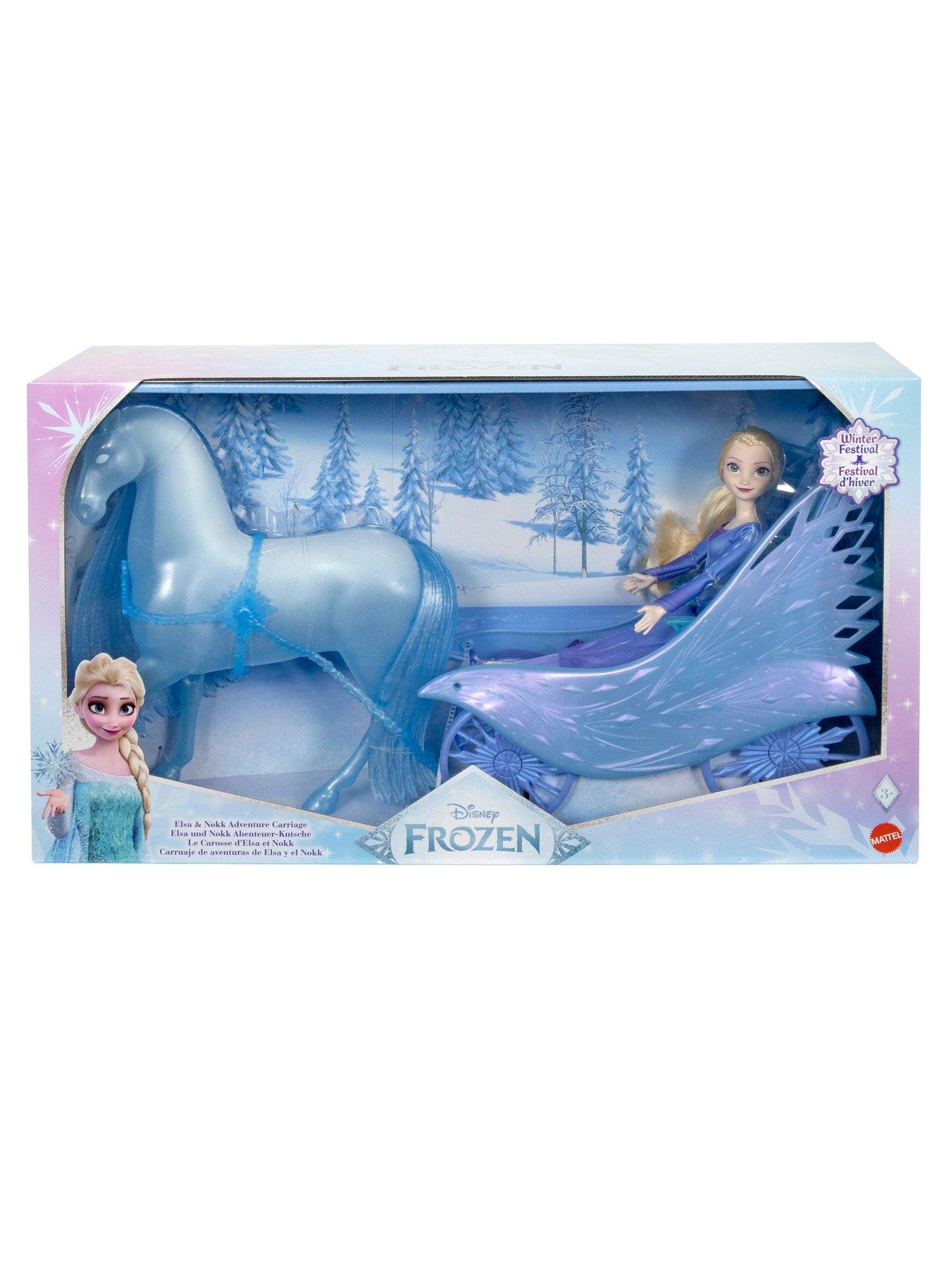 Disney Frozen Elsa Fashion Doll with Dress & Nokk with Adventure ...