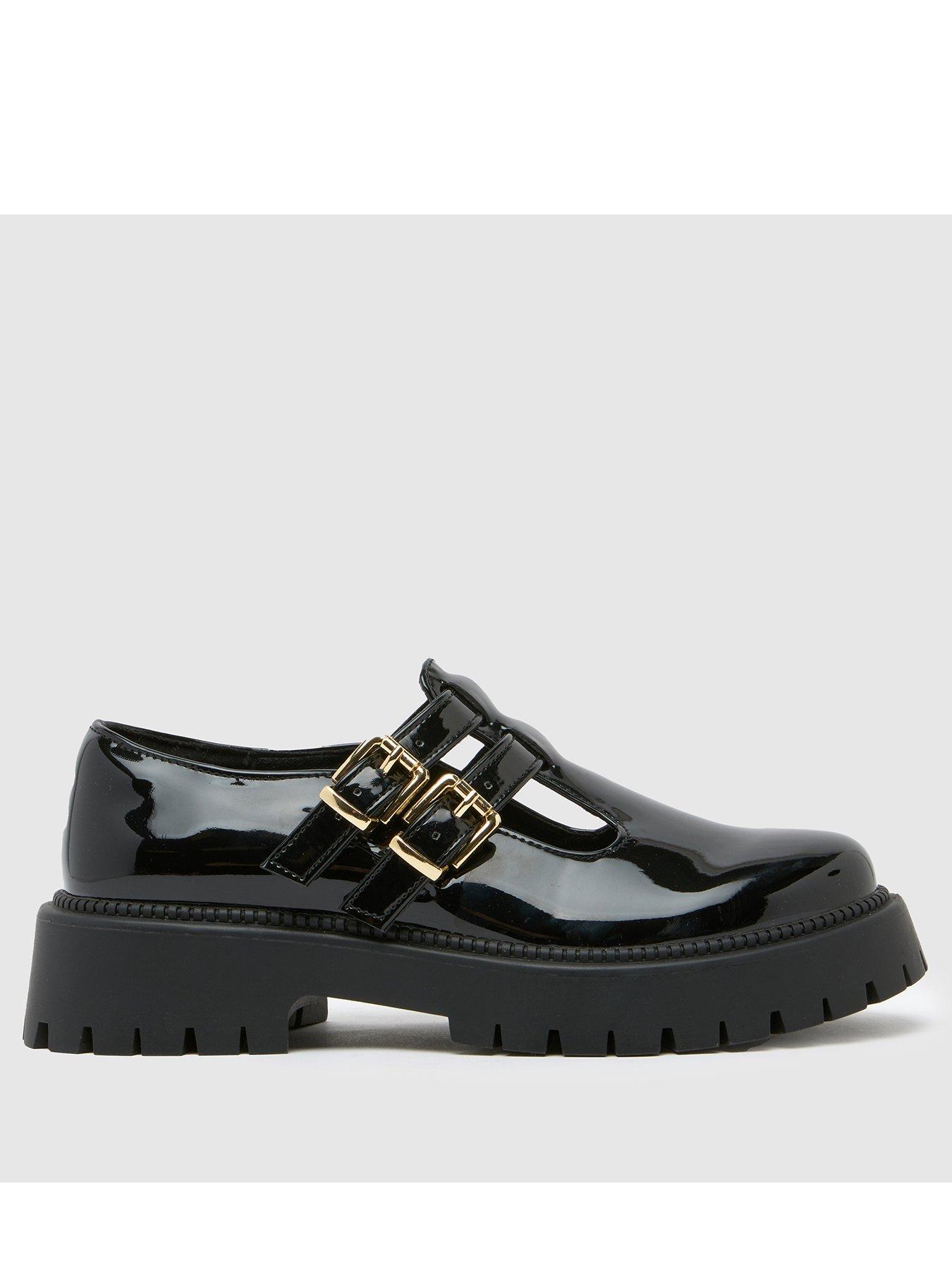 Schuh Wide Fit Lucette Double Strap T-bar - Black | Very Ireland