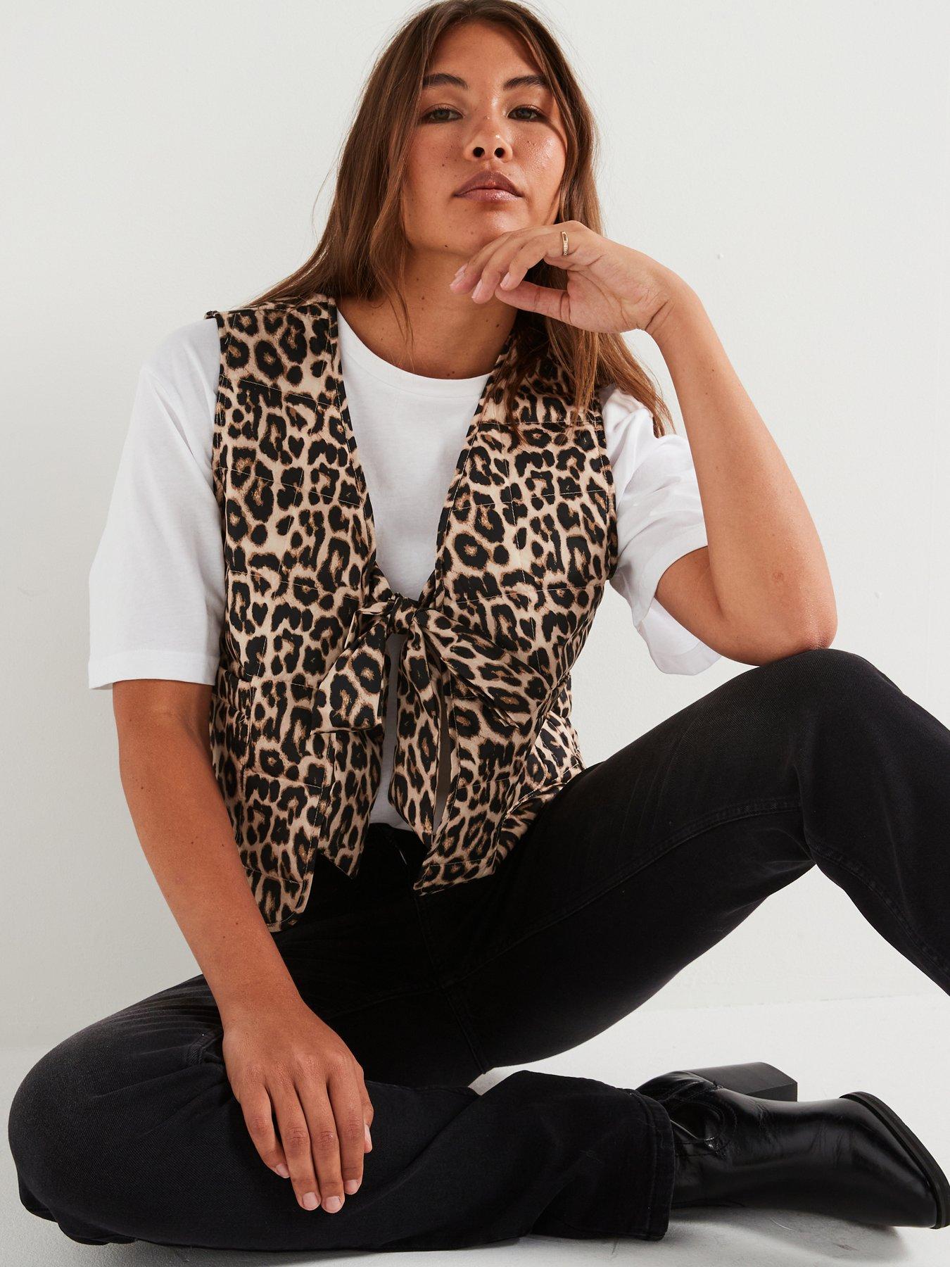 Only Leopard Print Waistcoat - Multi | Very Ireland
