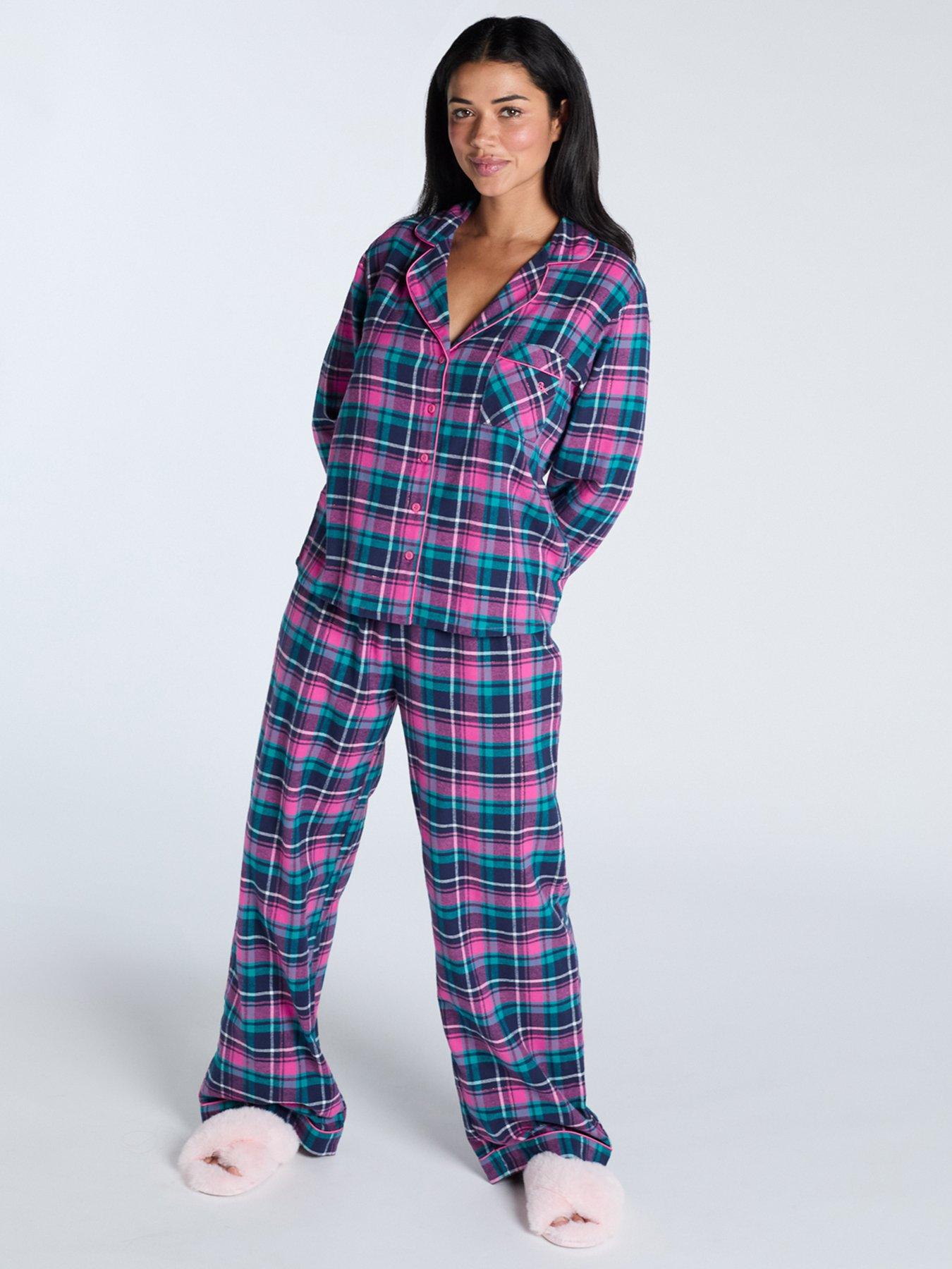 Boux Avenue Boux Avenue Check Cotton PJ in a Bag Navy Multi Very Ireland