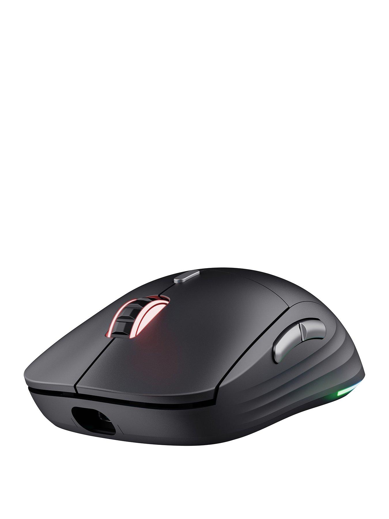 Trust GXT926 Redex II Wireless RGB Black Gaming Mouse for PC, Laptop ...